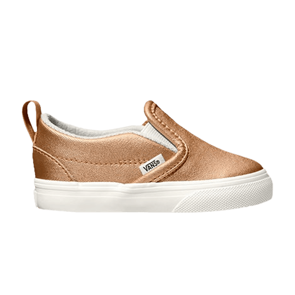 (Toddler) Vans Slip-On V 'Metallic Leather - Light Copper' VN0A3488U4W ...