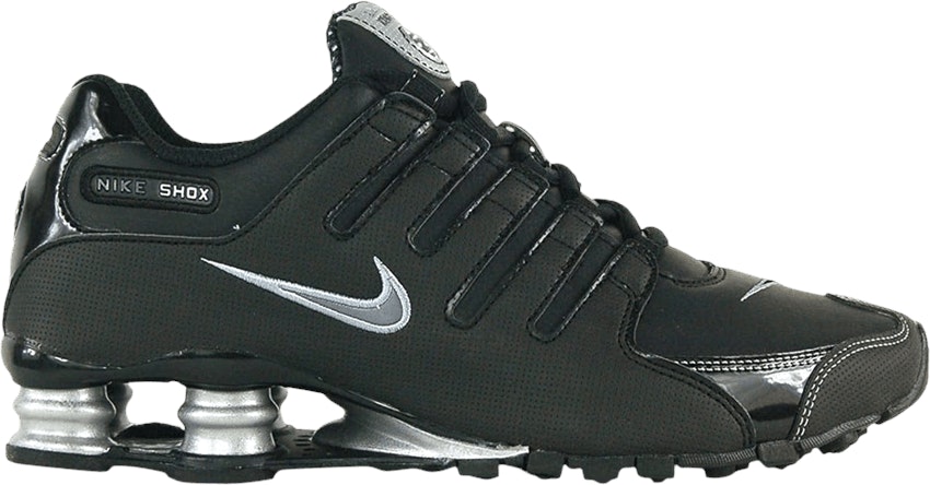 Women Nike Shox Nz Black Metallic Silver 314561‑005 314561 005