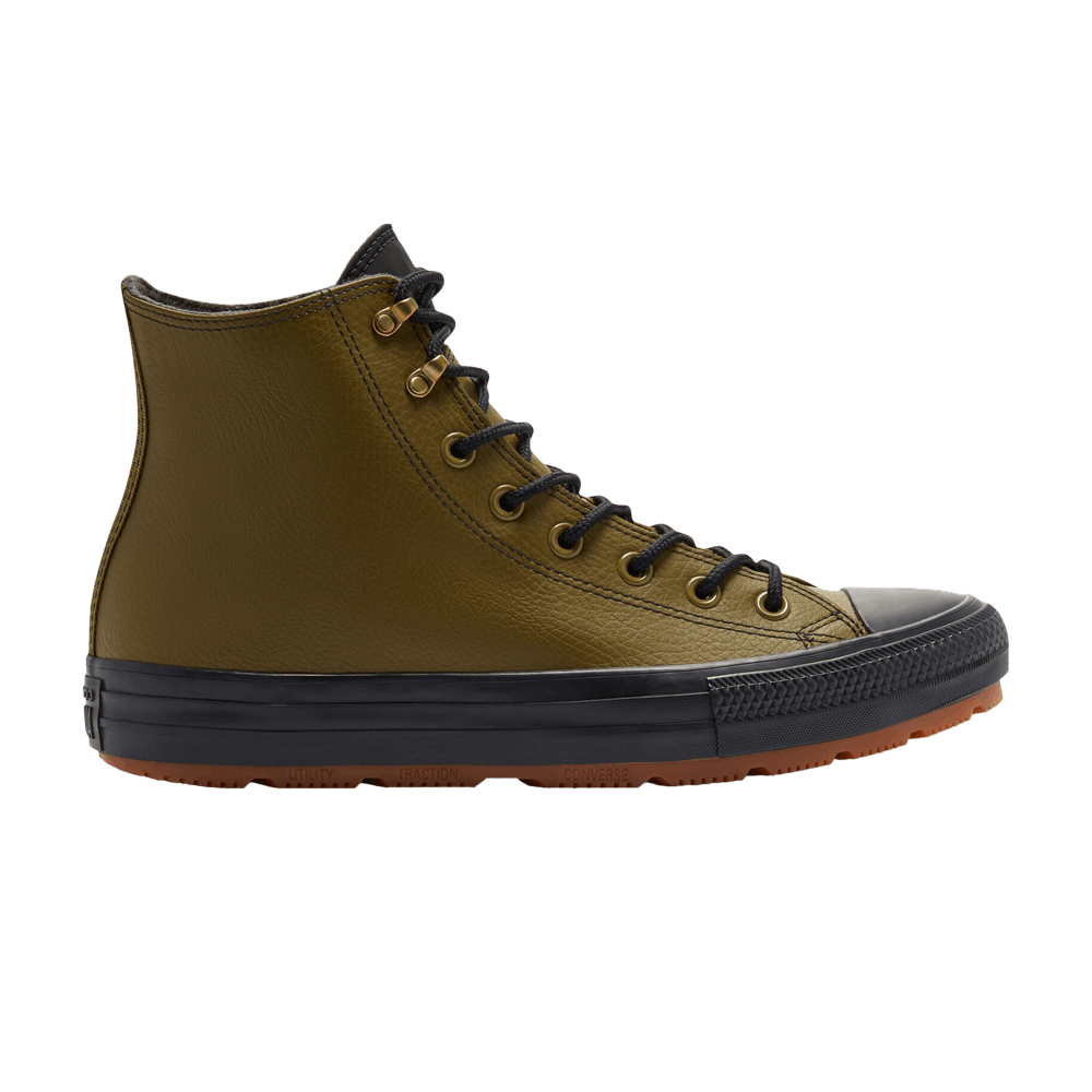 Converse Chuck Taylor All Star Winter Leather High 'Dark Moss' 169400C ...
