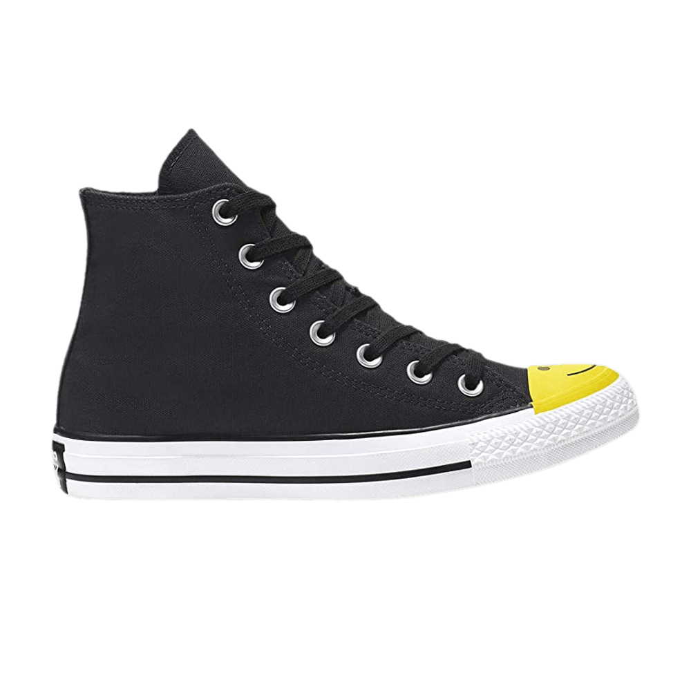 Converse Chuck Taylor All Star High 'Smiley Face ‑ Black' - 164423C ...