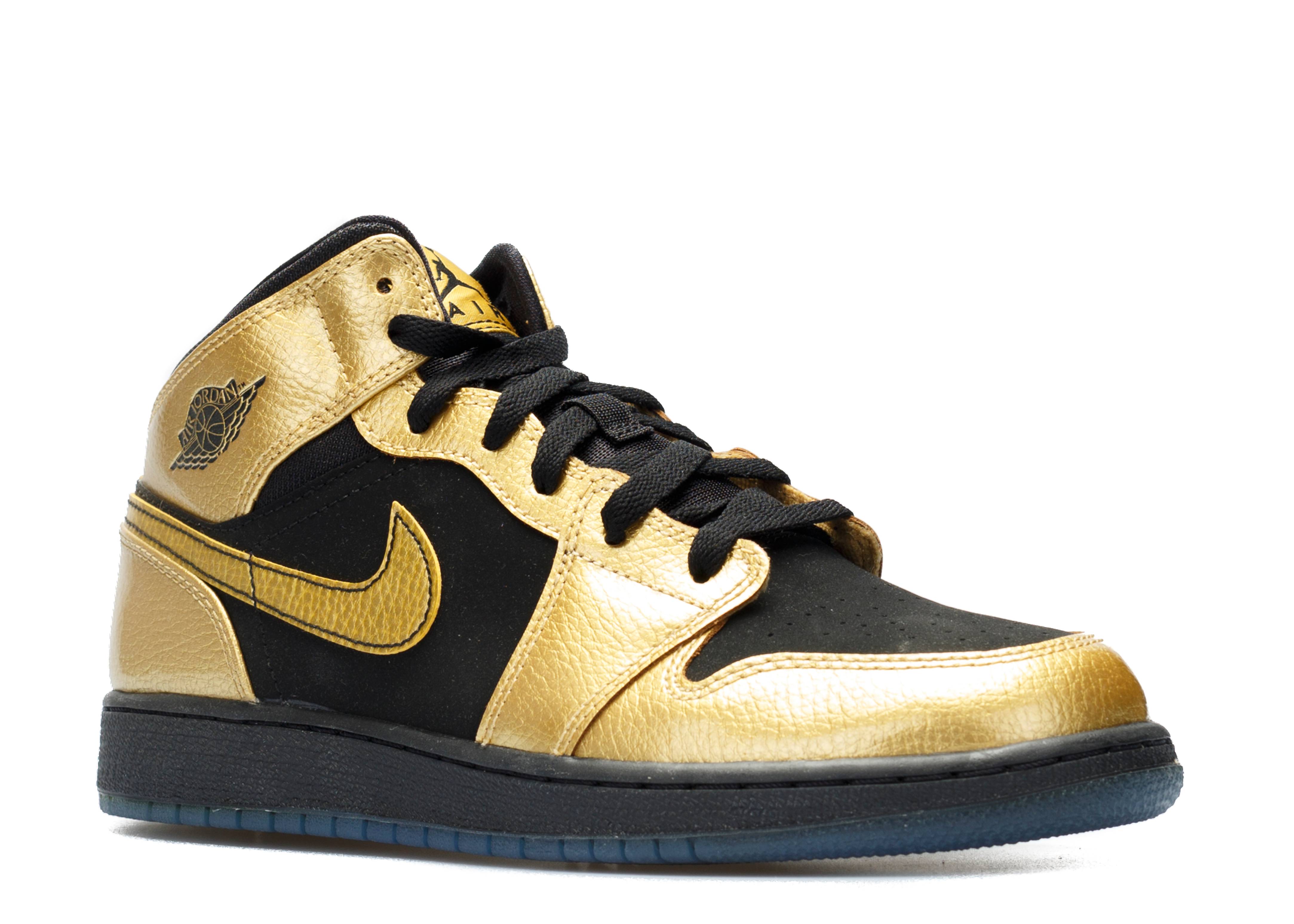 Air Jordan 1 Mid BG 'Metallic Gold Coin' (GS) - 555112-905 - Novelship