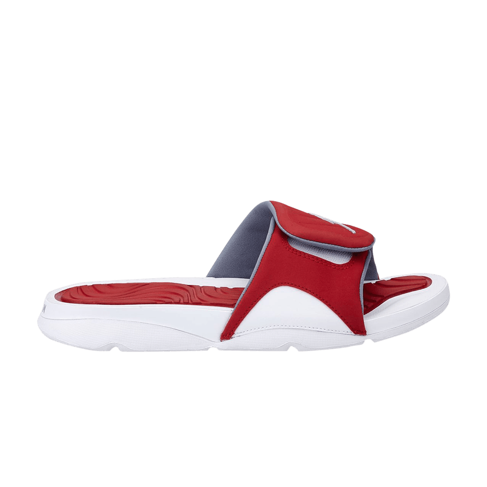 Air Jordan Hydro 4 Slide 'White Gym Red' - 705163-116 - Novelship