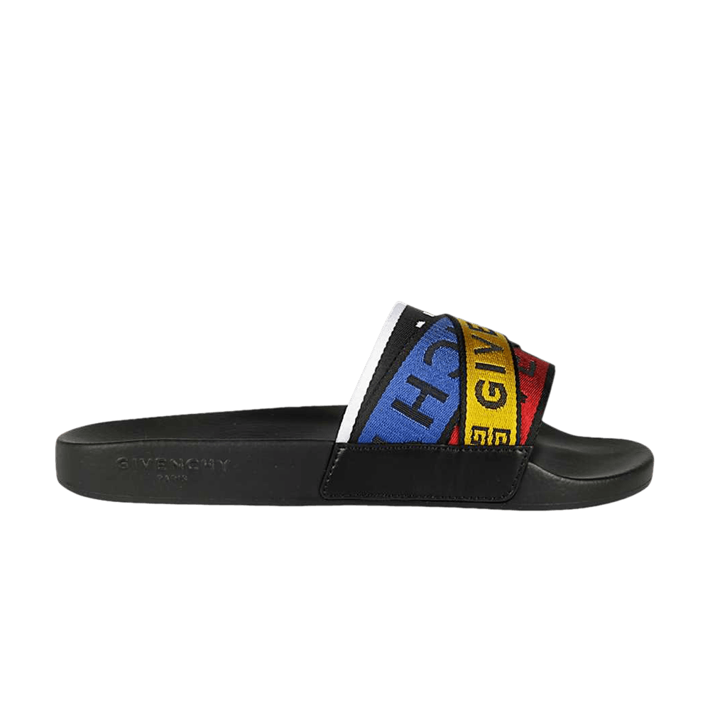 Givenchy Slide 'Logo Webbing ‑ Black Multi' BH300DH0A5‑960 - BH300DH0A5 ...