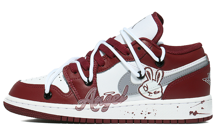 [Custom Shoes] (Women) Air Jordan 1 Low 'Angel Rabbit' - Novelship