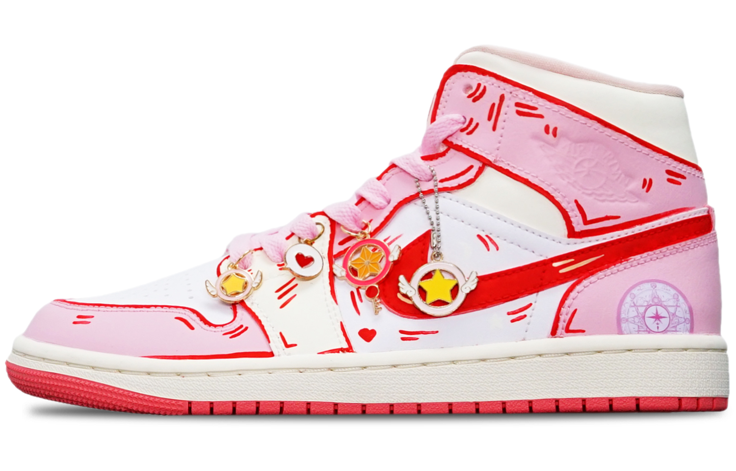 [Custom Shoes] (Women) Air Jordan 1 Mid 'Dimensional Magic Circle ...