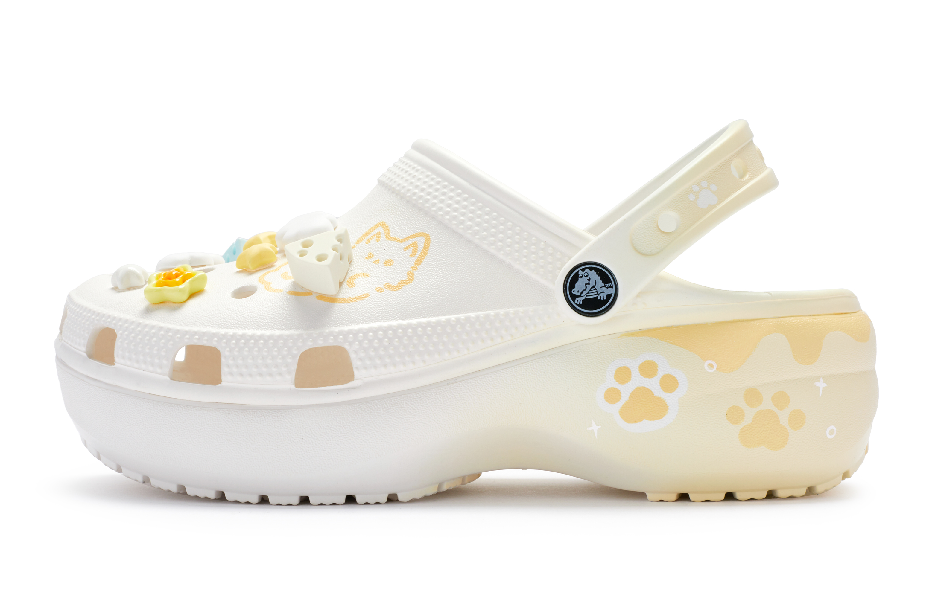 [Custom Shoes] (Women) Crocs Foxy x Classic Clog 'Little Fox Cream Cake ...
