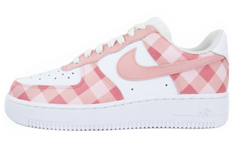 [Custom Shoes] (Women) Nike Air Force 1 Low 'Checkered Cartoon Red ...