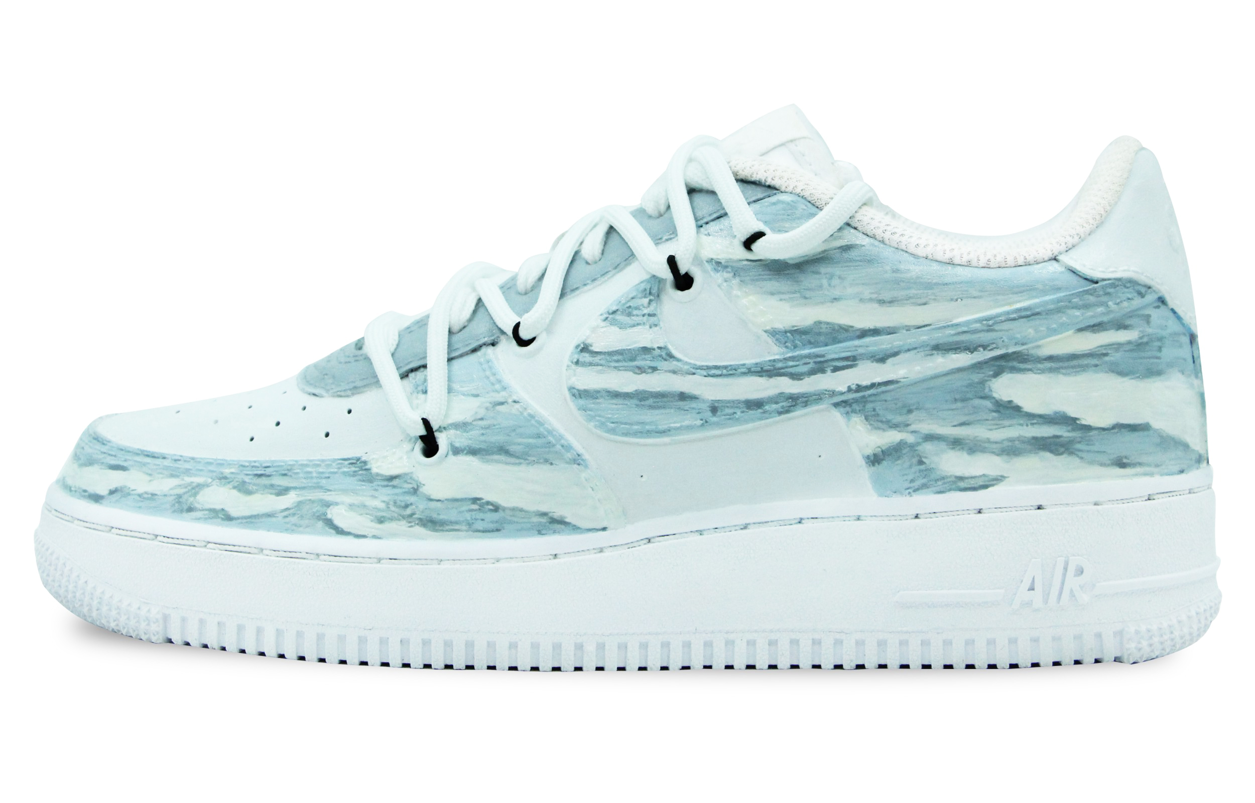 [Custom Shoes] (Women) Nike Air Force 1 Low 'Deep Blue Ocean ...