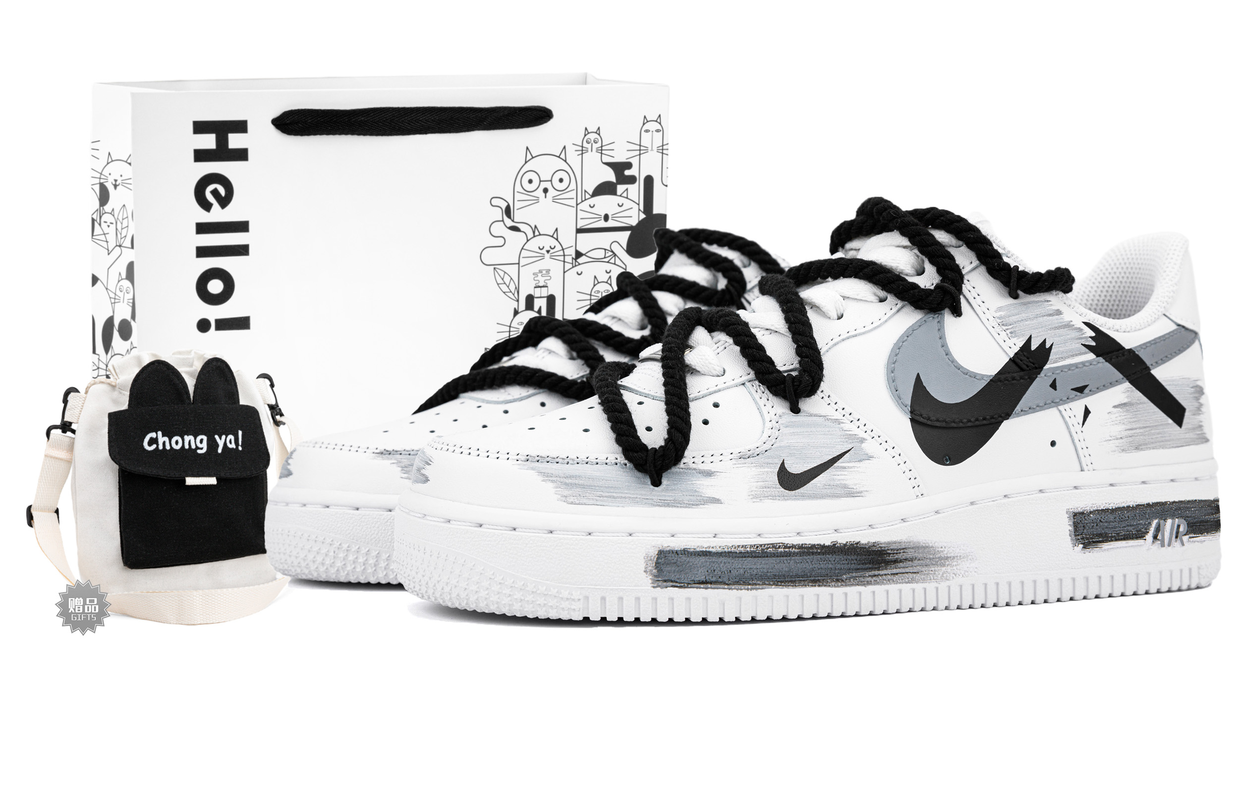 Buy [Custom Shoes] (Women) Nike Air Force 1 Low 'Hand-Painted Fractured ...