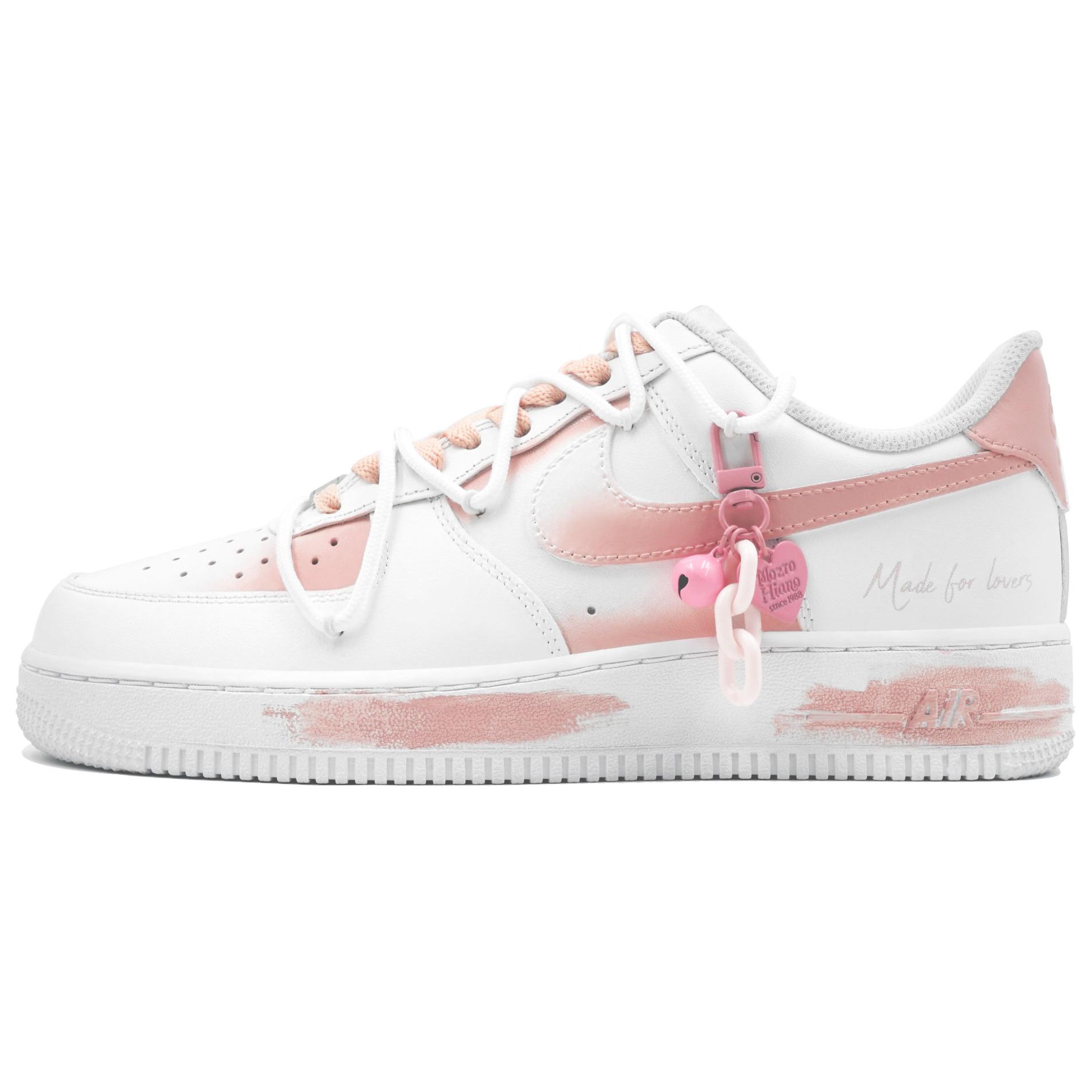 [Custom Shoes] (Women) Nike Air Force 1 Low 'Heart to Heart - Pink ...
