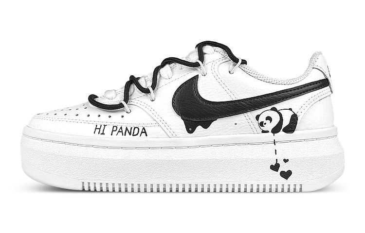 Buy [Custom Shoes] (Women) Nike Court Vision 1 Alta 'Panda ...