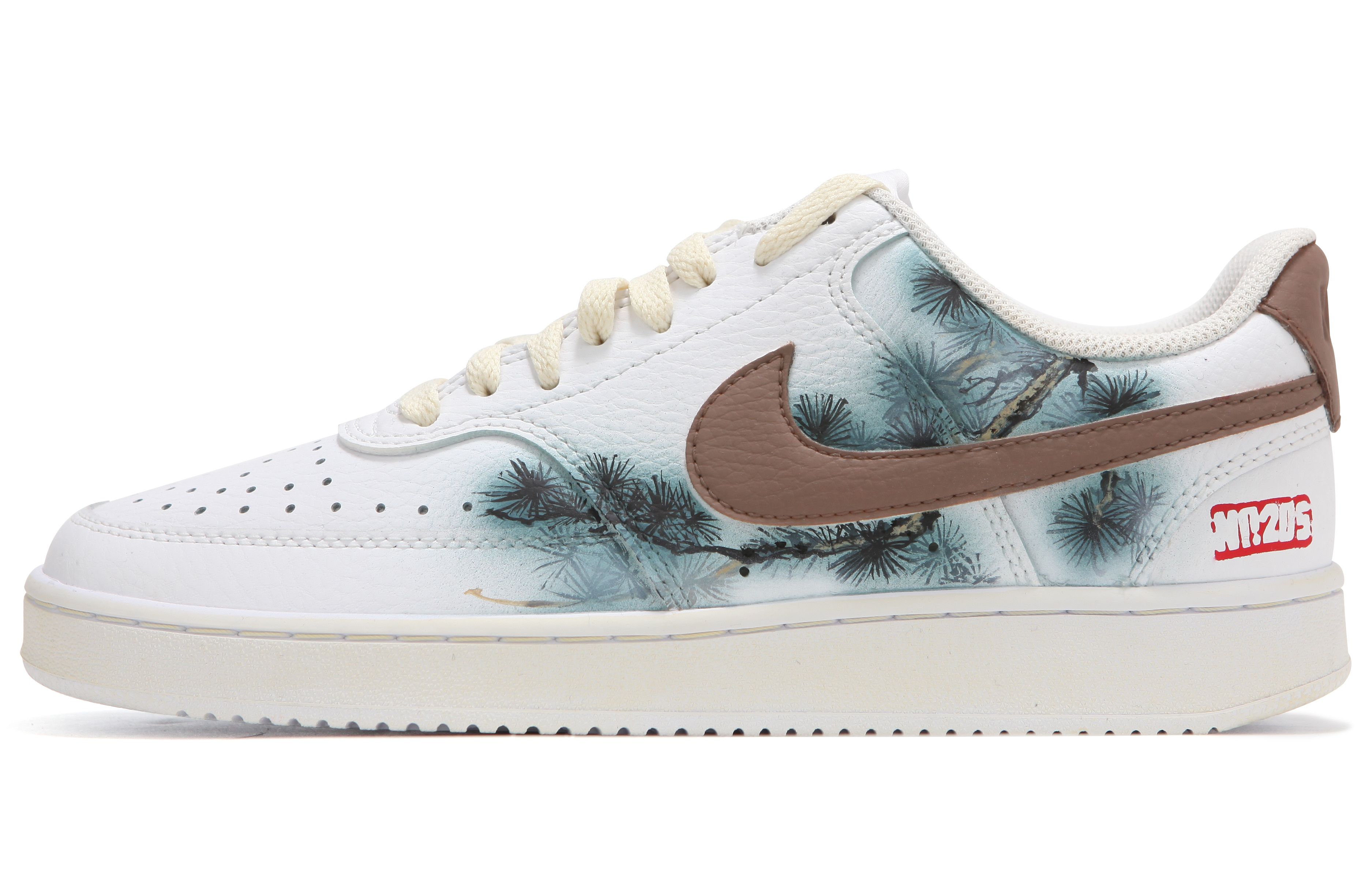 Buy [Custom Shoes] (Women) Nike Court Vision 1 Low 'Pine Tree Hand ...