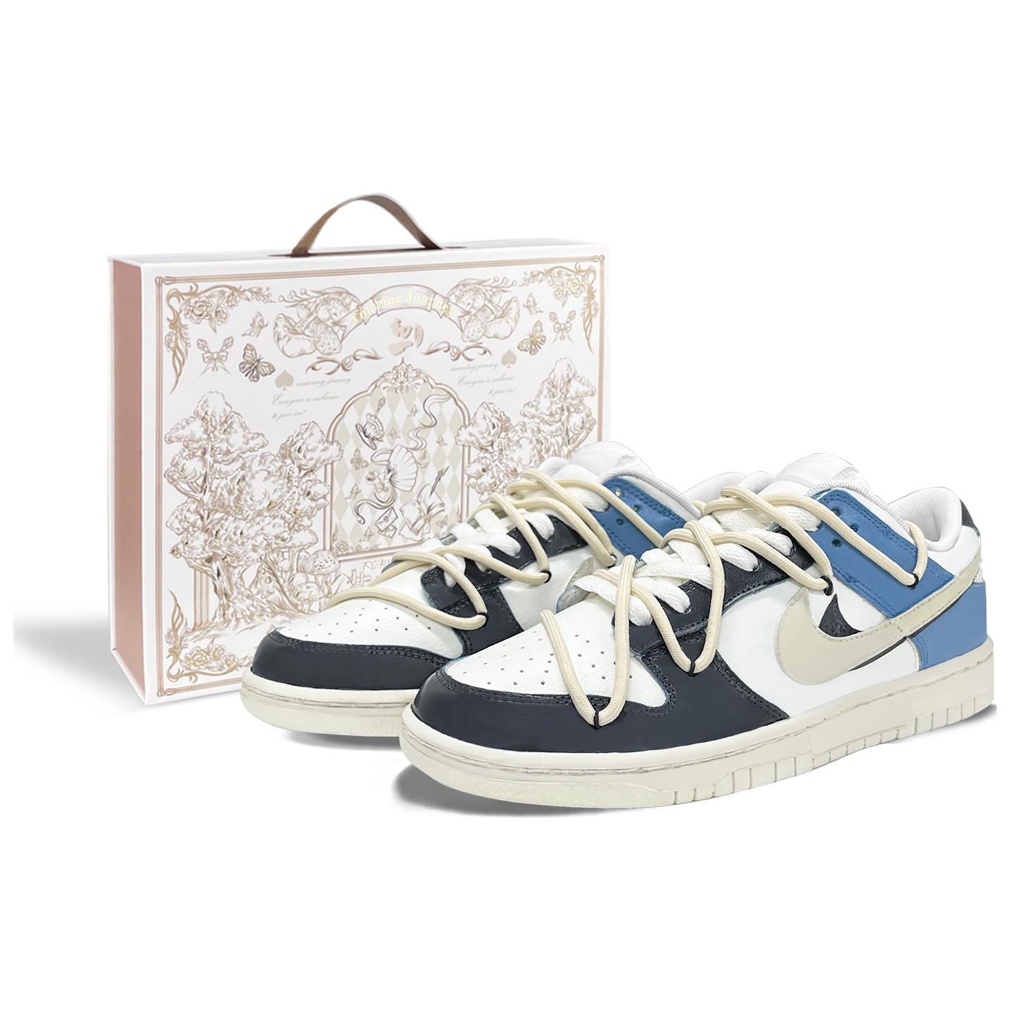 [Custom Shoes] (Women) Nike Dunk Low 'Lightning Blue' - Novelship