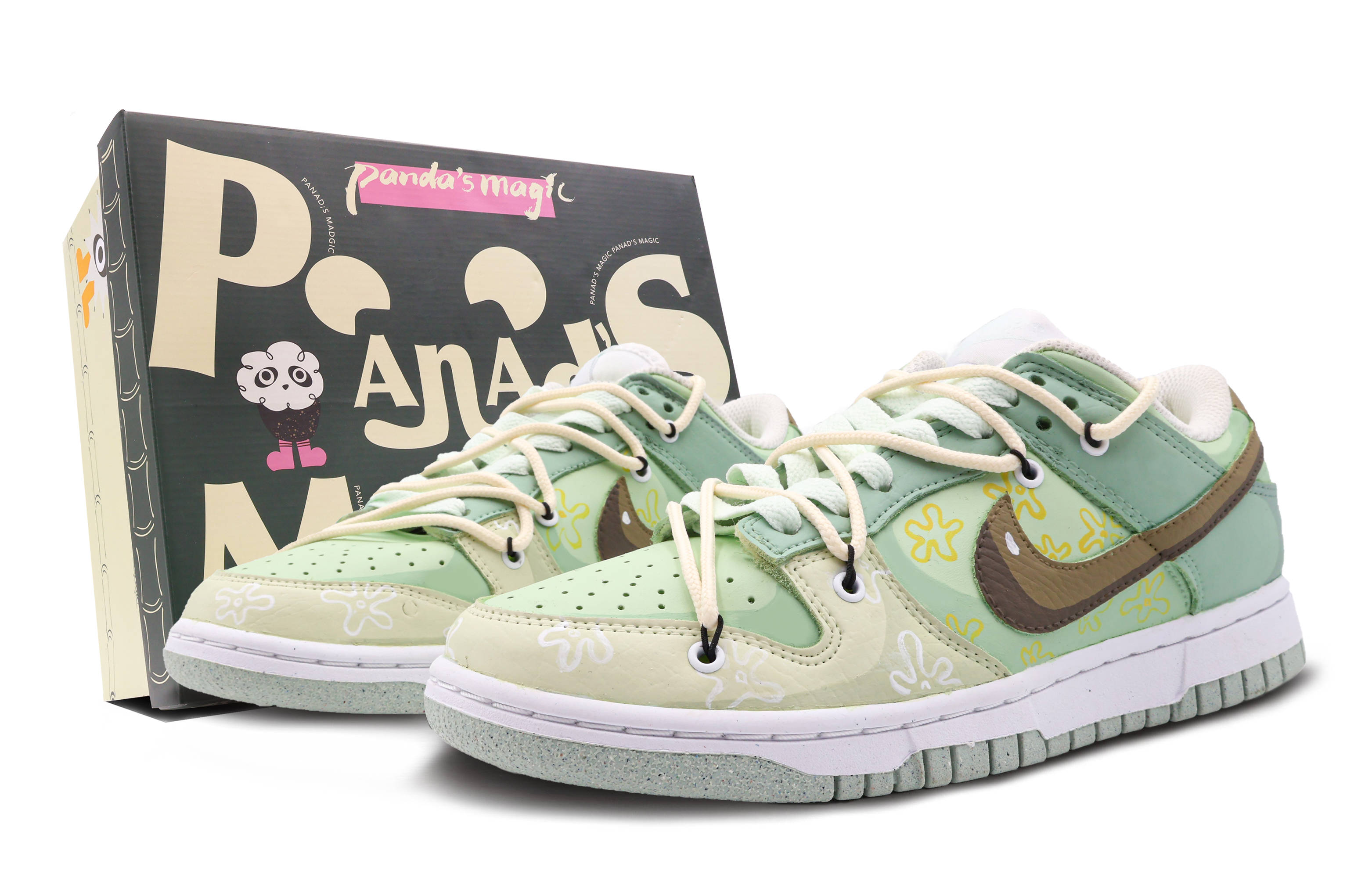 [Custom Shoes] (Women) Nike Dunk Low 'Sweet Matcha' - Novelship