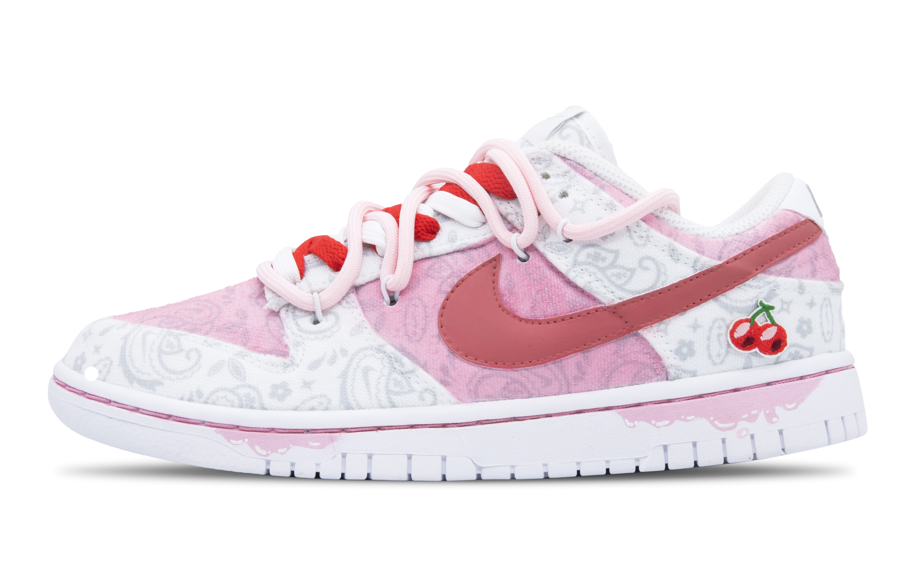 [Custom Shoes] (Women) Nike Dunk Low ESS 'Cashmere Cherry Soda' - Novelship