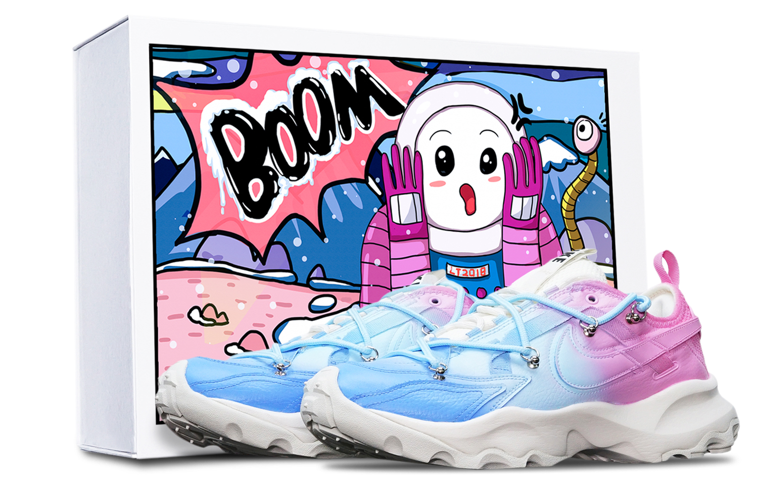 [Custom Shoes] (Women) Nike TC 7900 'Cotton Candy Gradient' - Novelship