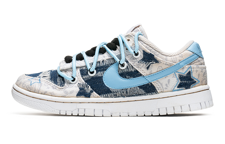 [Custom Shoes] (Women) Nike Yehai x Dunk Low 'White Blue Paisley' - Novelship