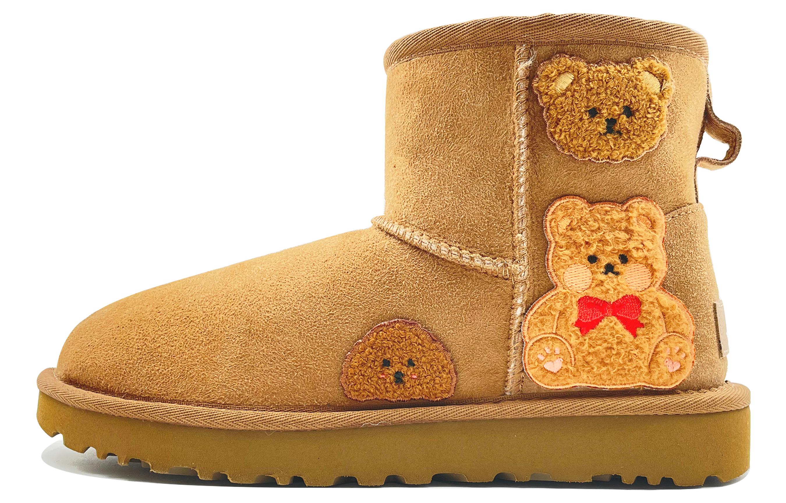 [Custom Shoes] (Women) UGG Classic Mini 'Brown Bear' - Novelship