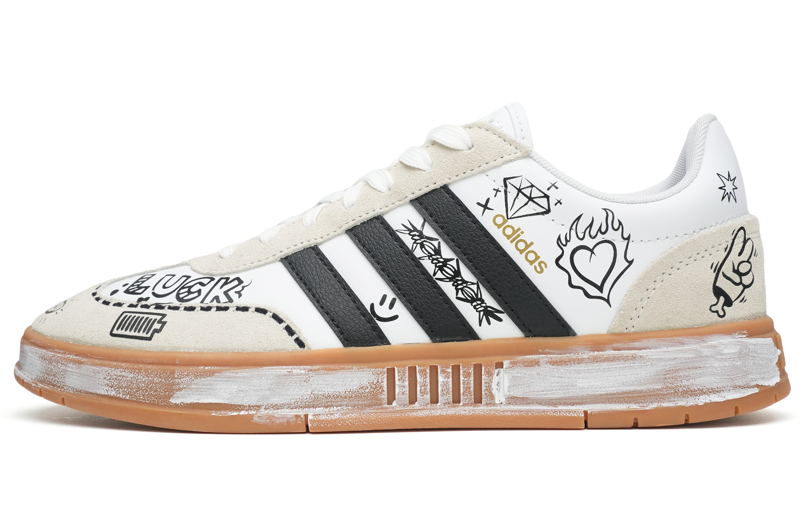 [Custom Shoes] adidas neo Gradas 'Lucky Graffiti' - Novelship