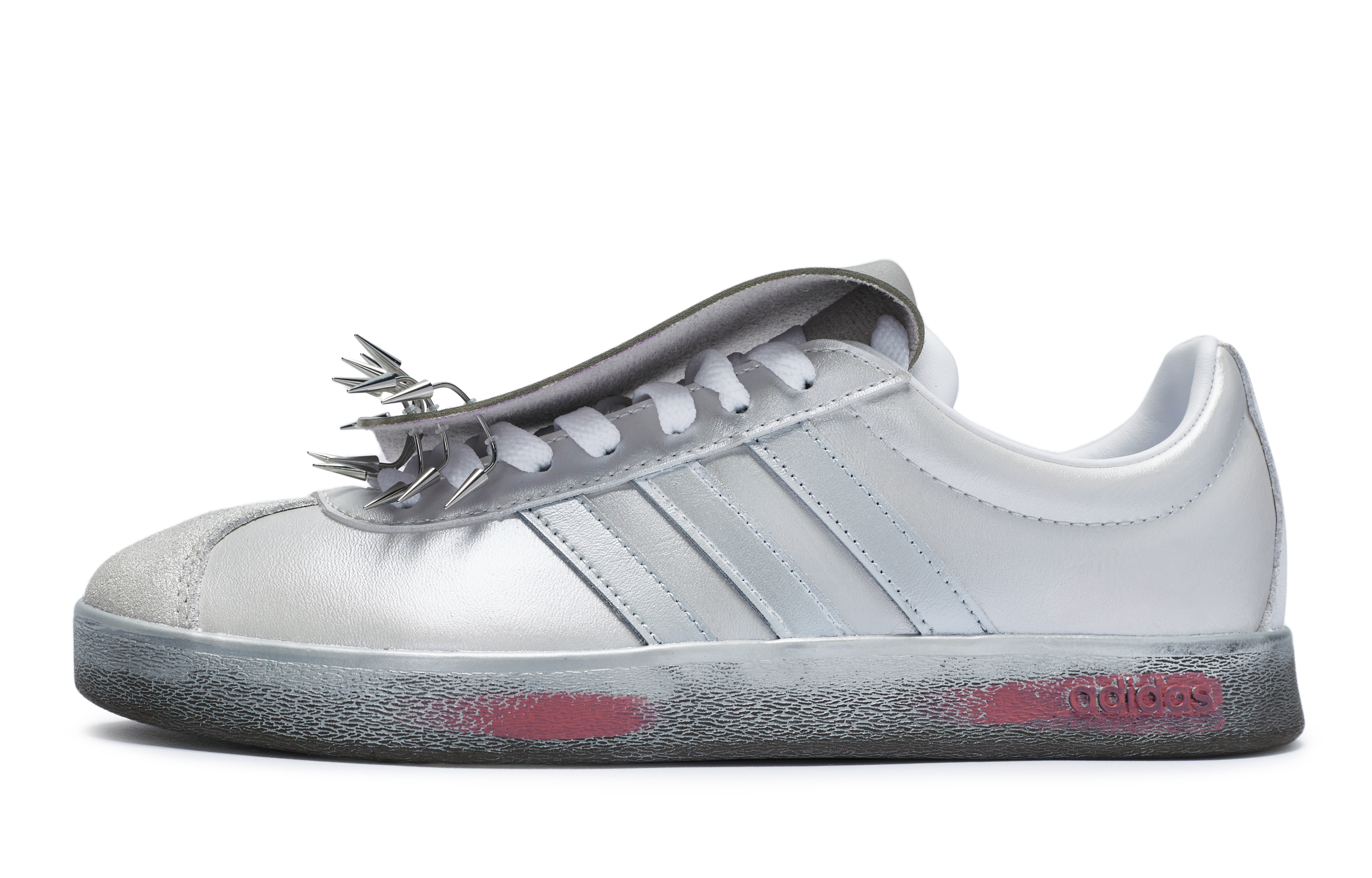 [Custom Shoes] adidas neo Vl Court 811 'Silver Pink' - Novelship