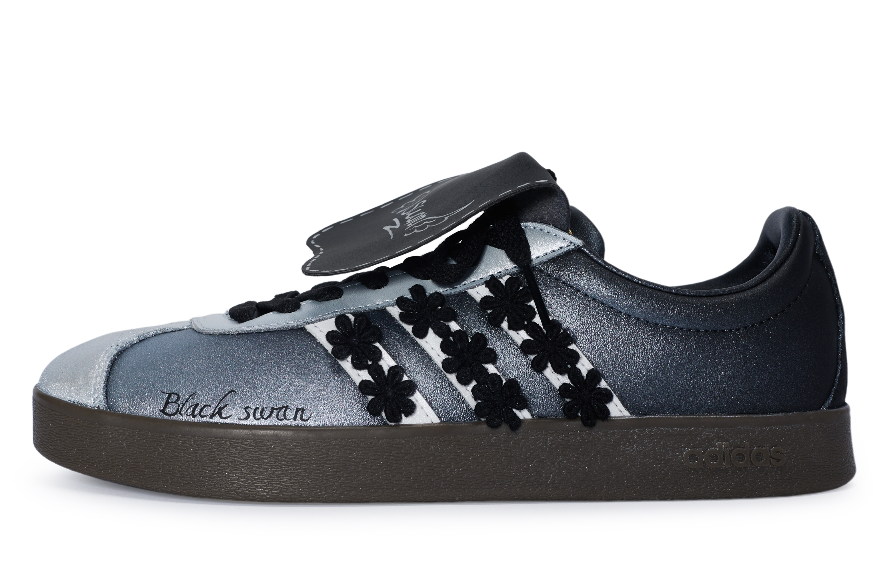 [Custom Shoes] adidas Neo VL Court 'Black Swan' - Novelship