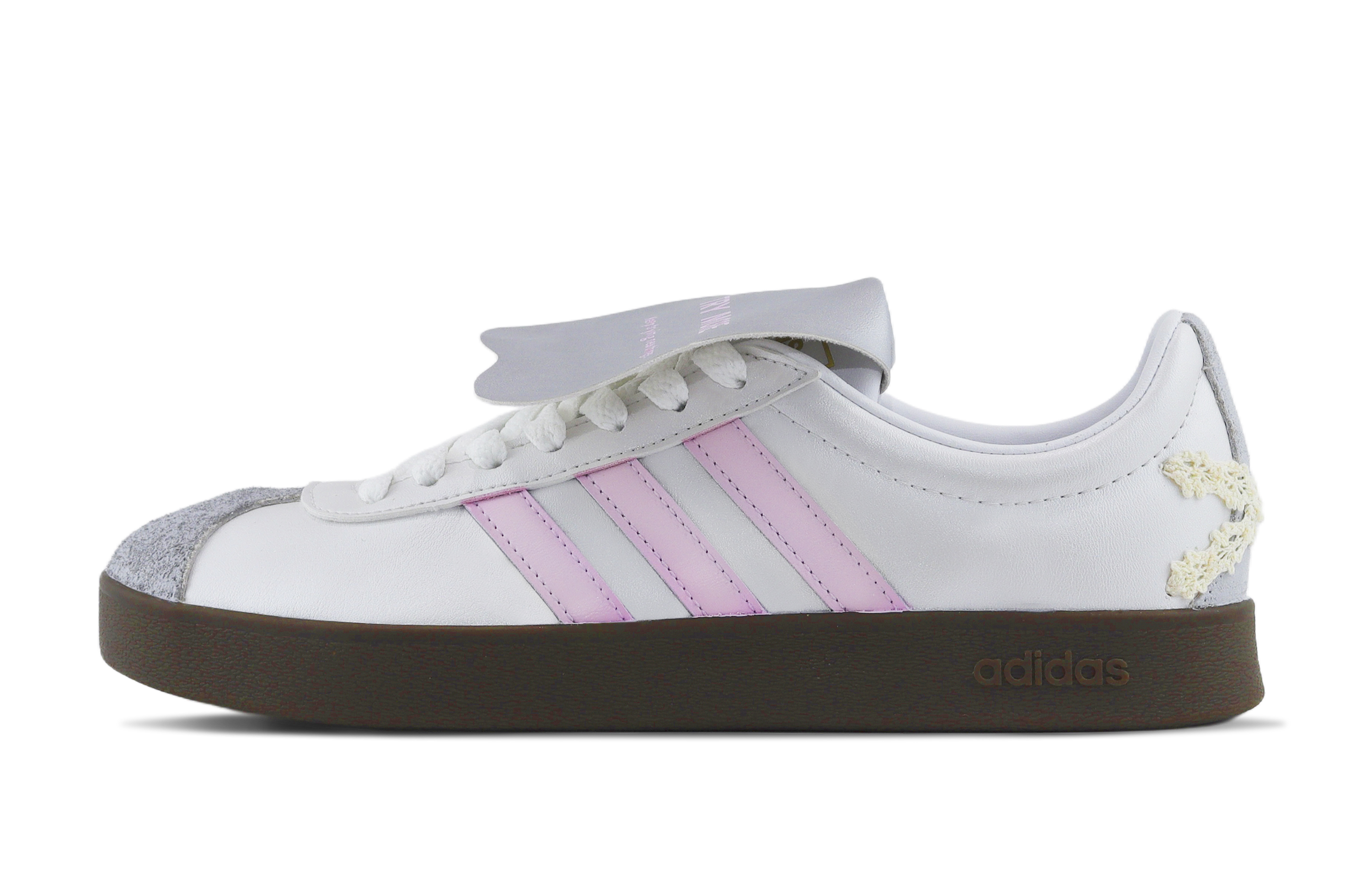 [Custom Shoes] adidas Neo VL Court 'Silver Pink Wings' - Novelship