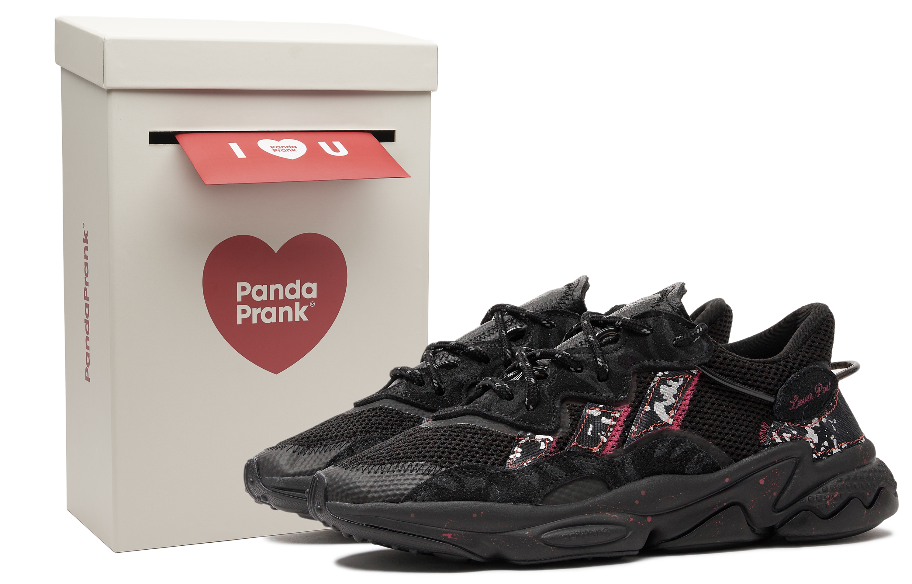[Custom Shoes] adidas Originals 'Black Pink Panda Prank' - Novelship