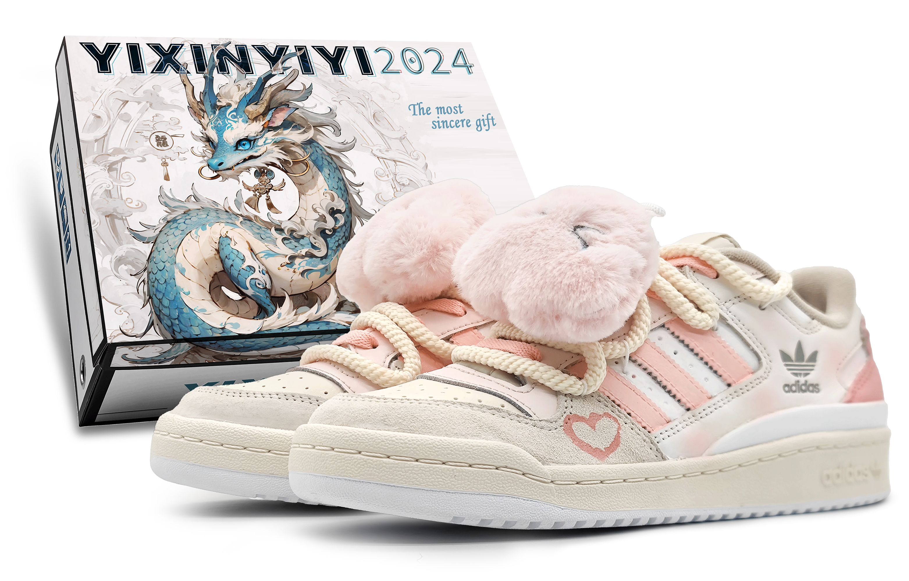 [Custom Shoes] adidas Originals Forum Low 'Pink Fun Art' - Novelship