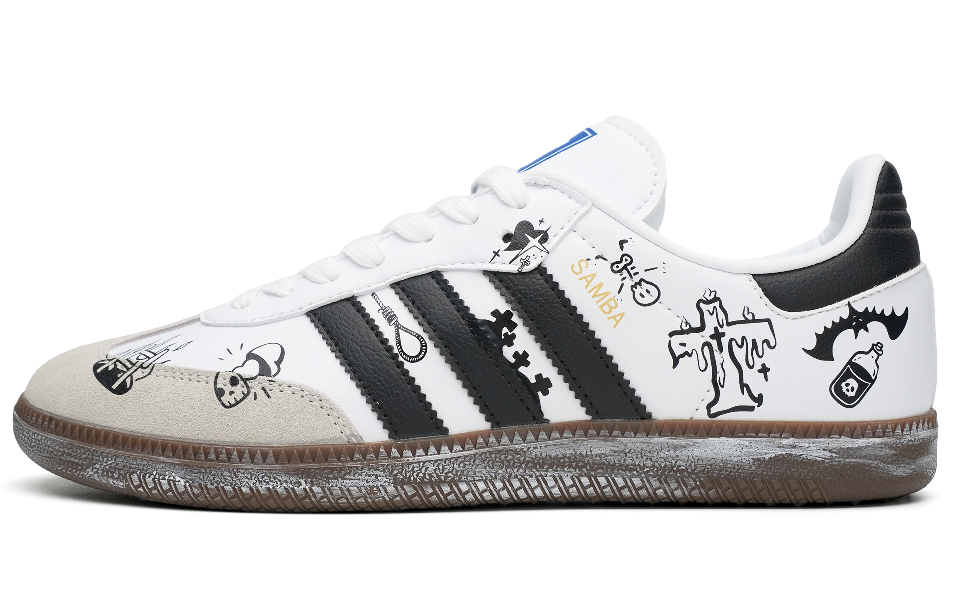 [Custom Shoes] adidas Originals Samba OG 'Gothic Graffiti' - Novelship