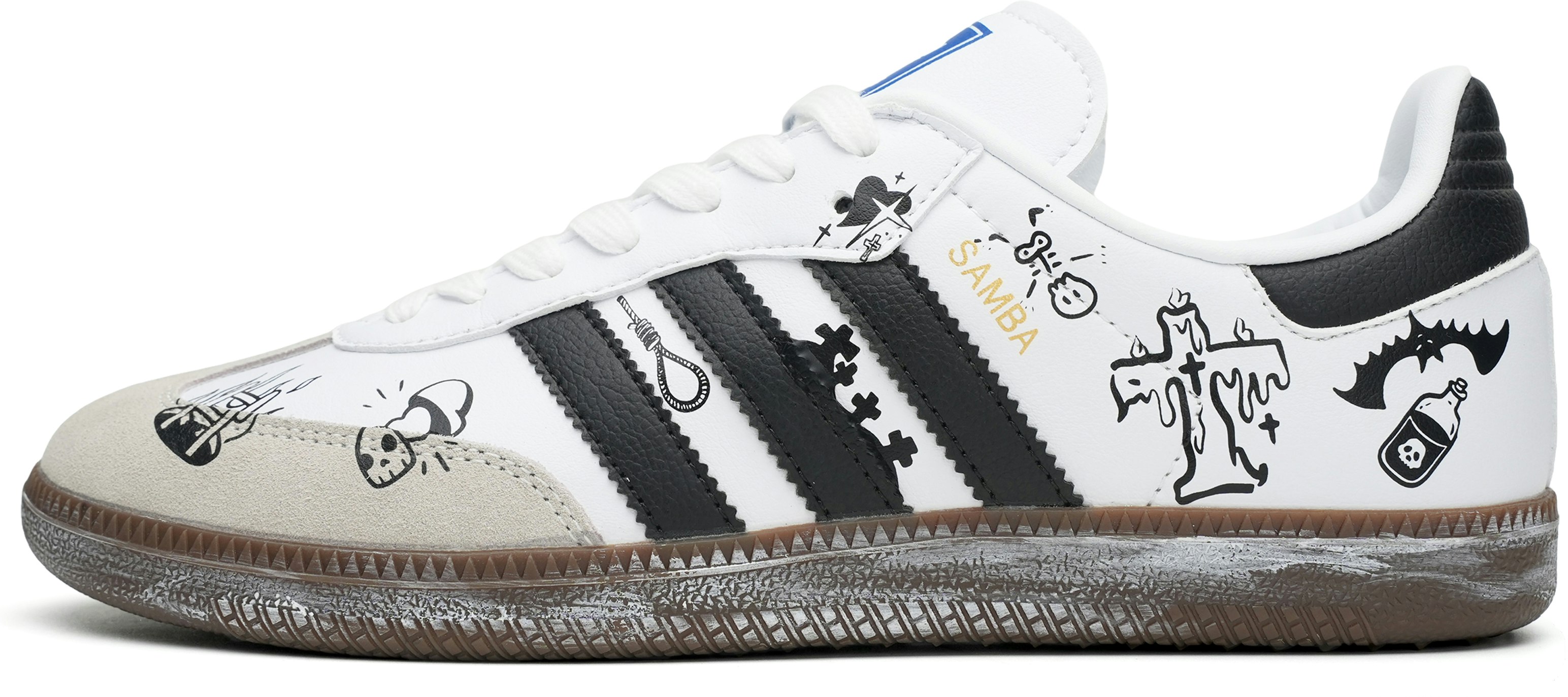 [Custom Shoes] adidas Originals Samba OG 'Gothic Graffiti' - Novelship