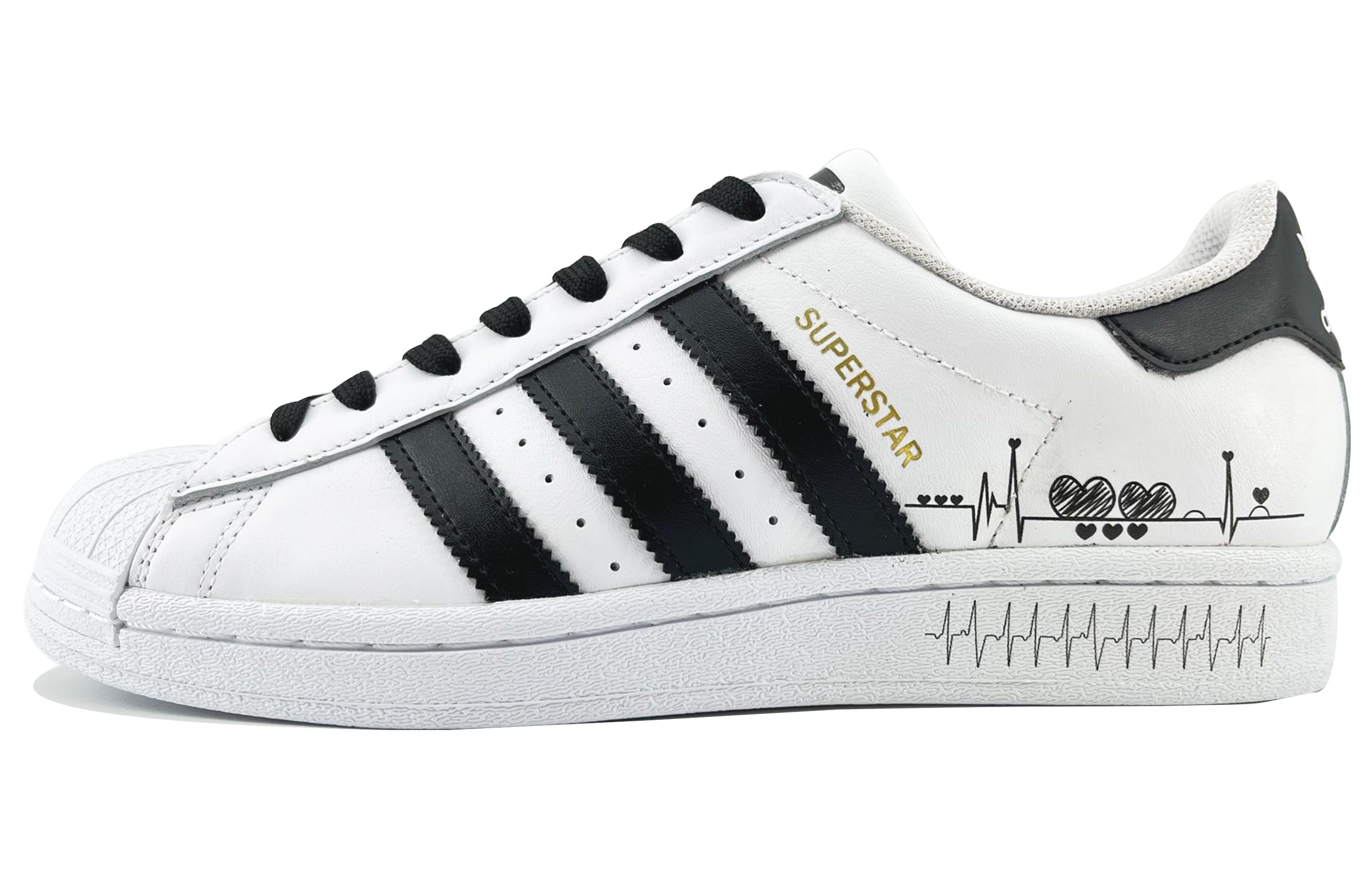 [Custom Shoes] adidas Originals Superstar 'Cartoon Black White' - Novelship