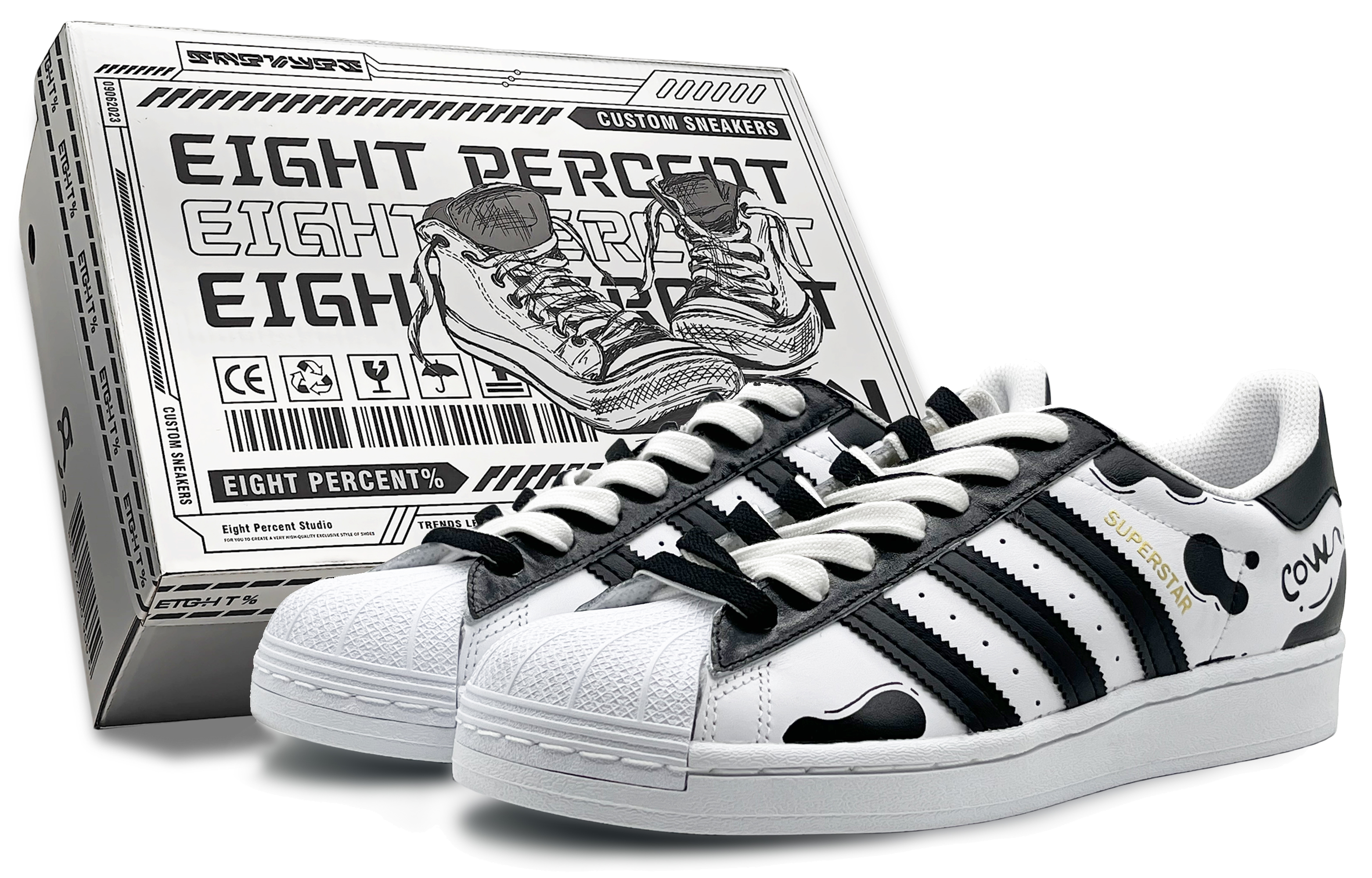 Buy [Custom Shoes] adidas Originals Superstar 'Cows' - Novelship