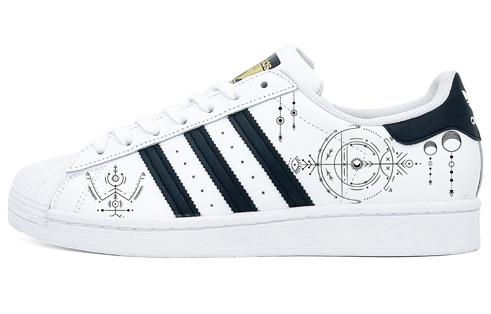 [Custom Shoes] adidas Originals Superstar 'Minimalist Graphics Black ...
