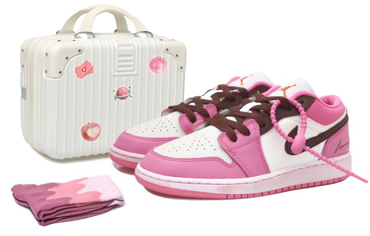 Buy [Custom Shoes] Air Jordan 1 Low 'Peach Macaron' - Novelship