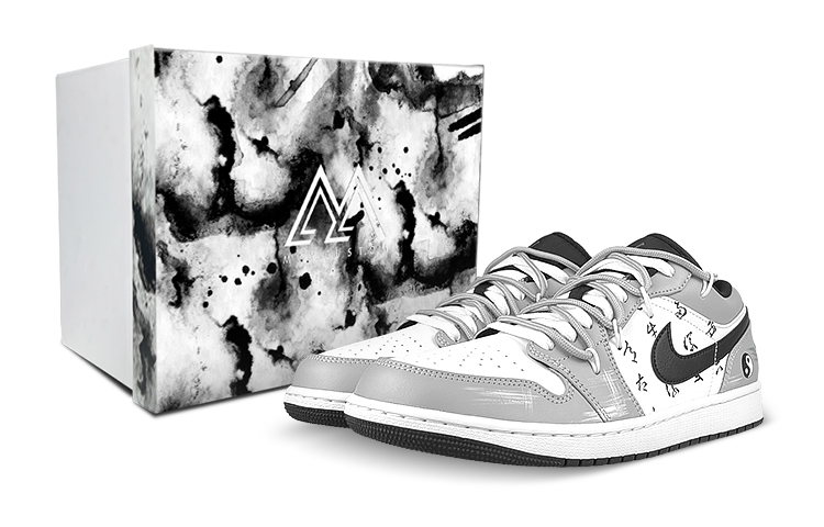 [Custom Shoes] Air Jordan 1 Low 'Yi Jing Yin Yang Deconstructed ...