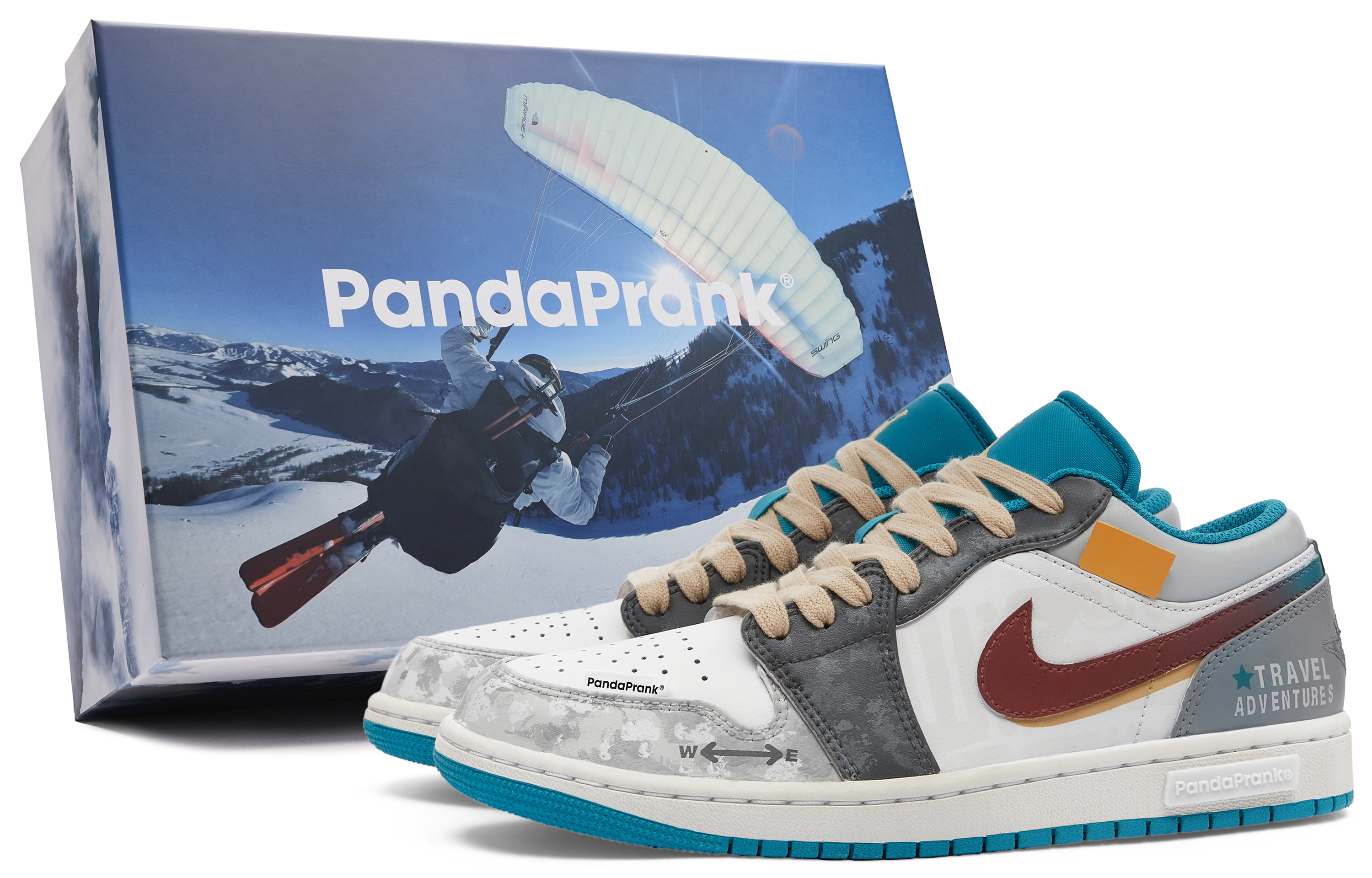 [Custom Shoes] Air Jordan 1 Low Retro 'Panda Prank Winter Expedition ...