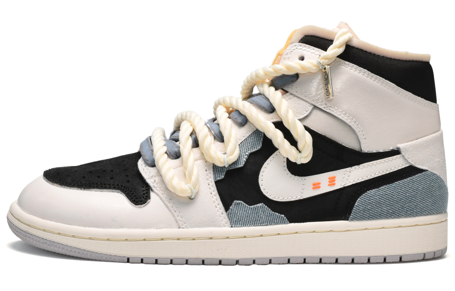 [Custom Shoes] Air Jordan 1 Mid 'Soy Milk Blue' - Novelship