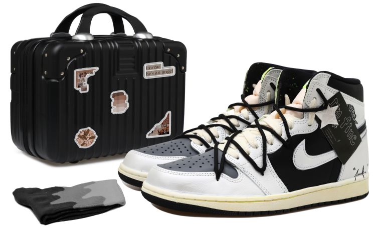 [Custom Shoes] Air Jordan 1 Retro High 'Deconstructed Star Patchwork ...