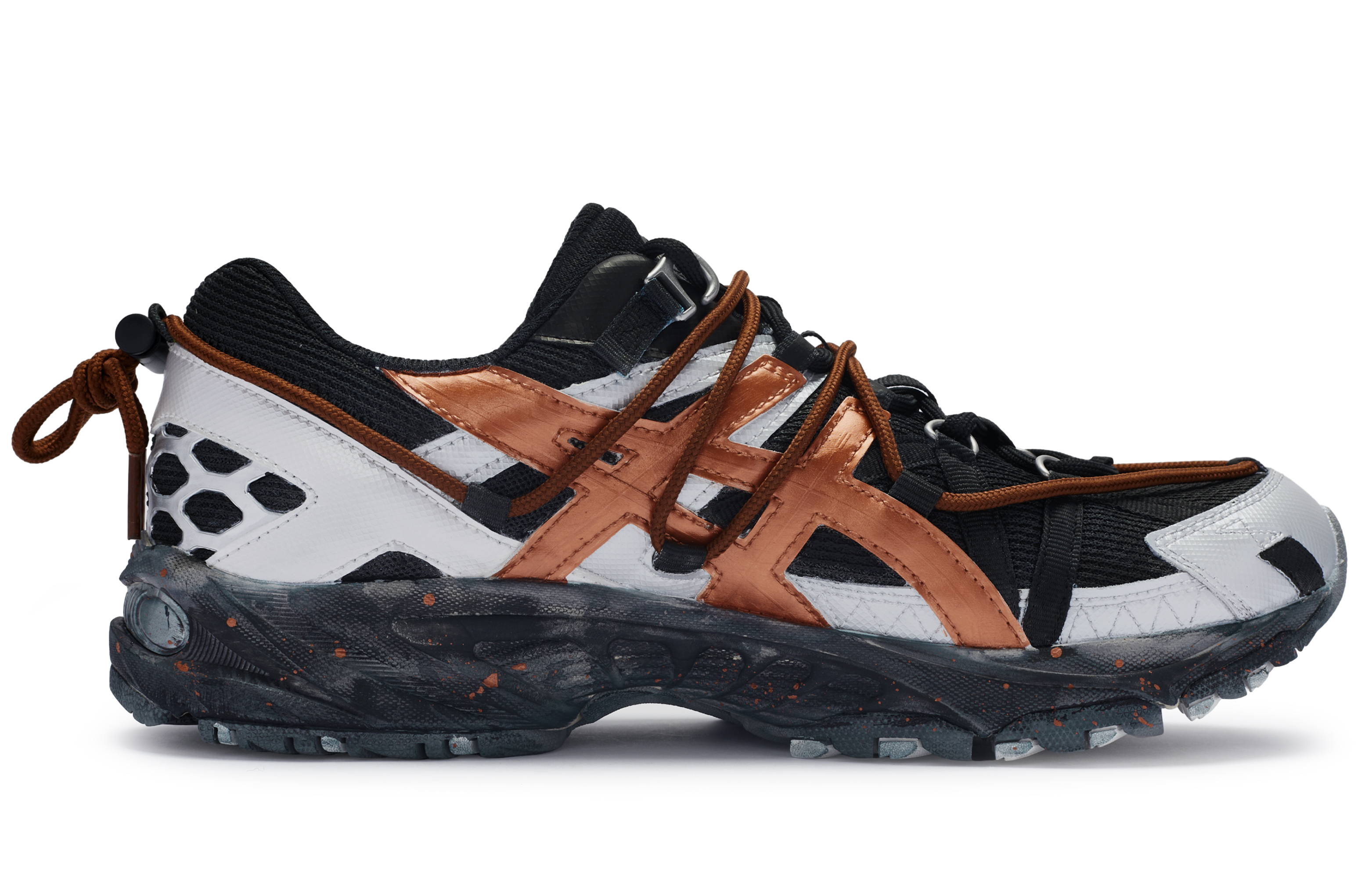 [Custom Shoes] ASICS Gel-Kahana 'Silver Copper Black' - Novelship