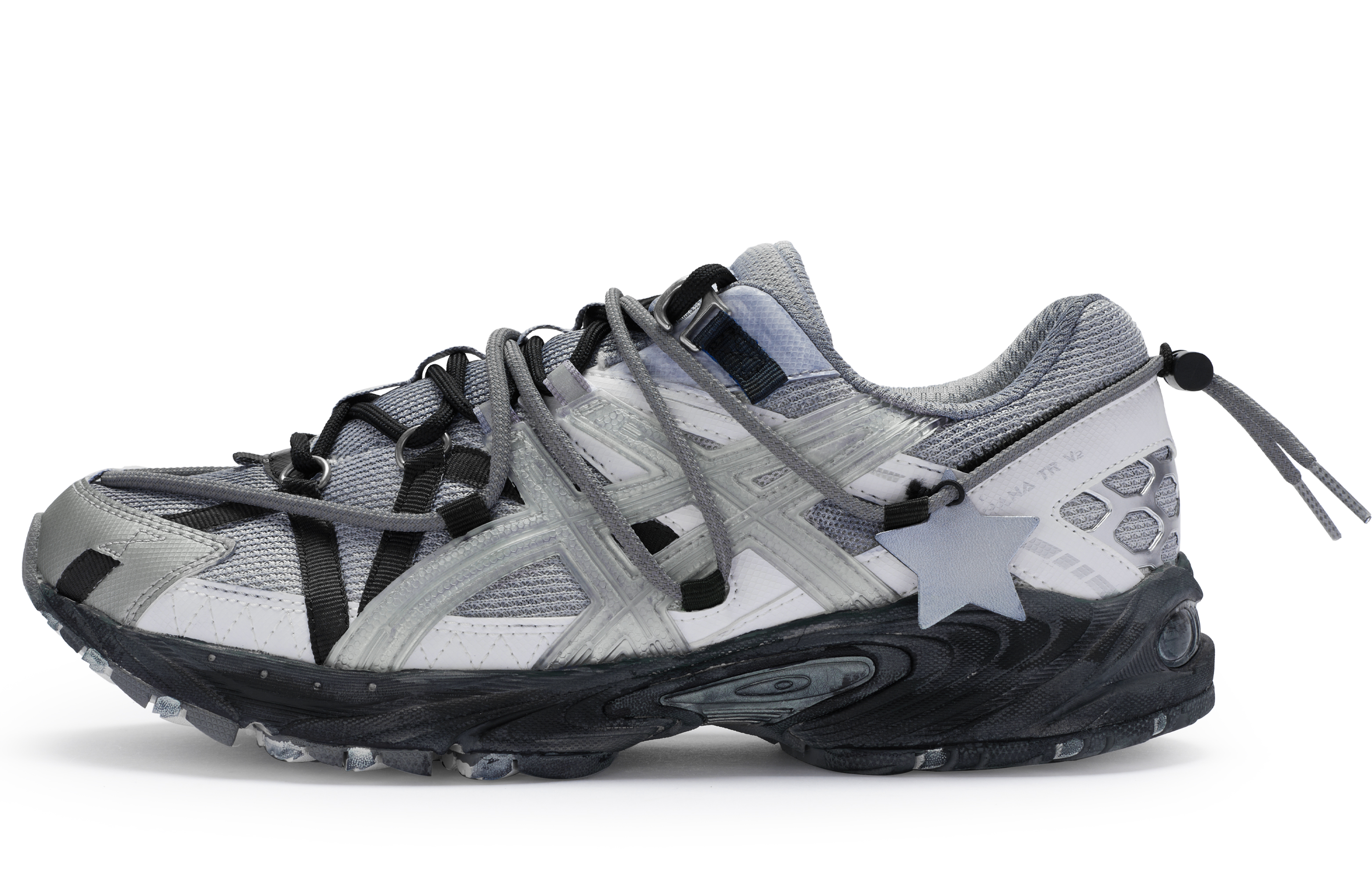 [Custom Shoes] ASICS Gel-Kahana 'Silver Fox' - Novelship