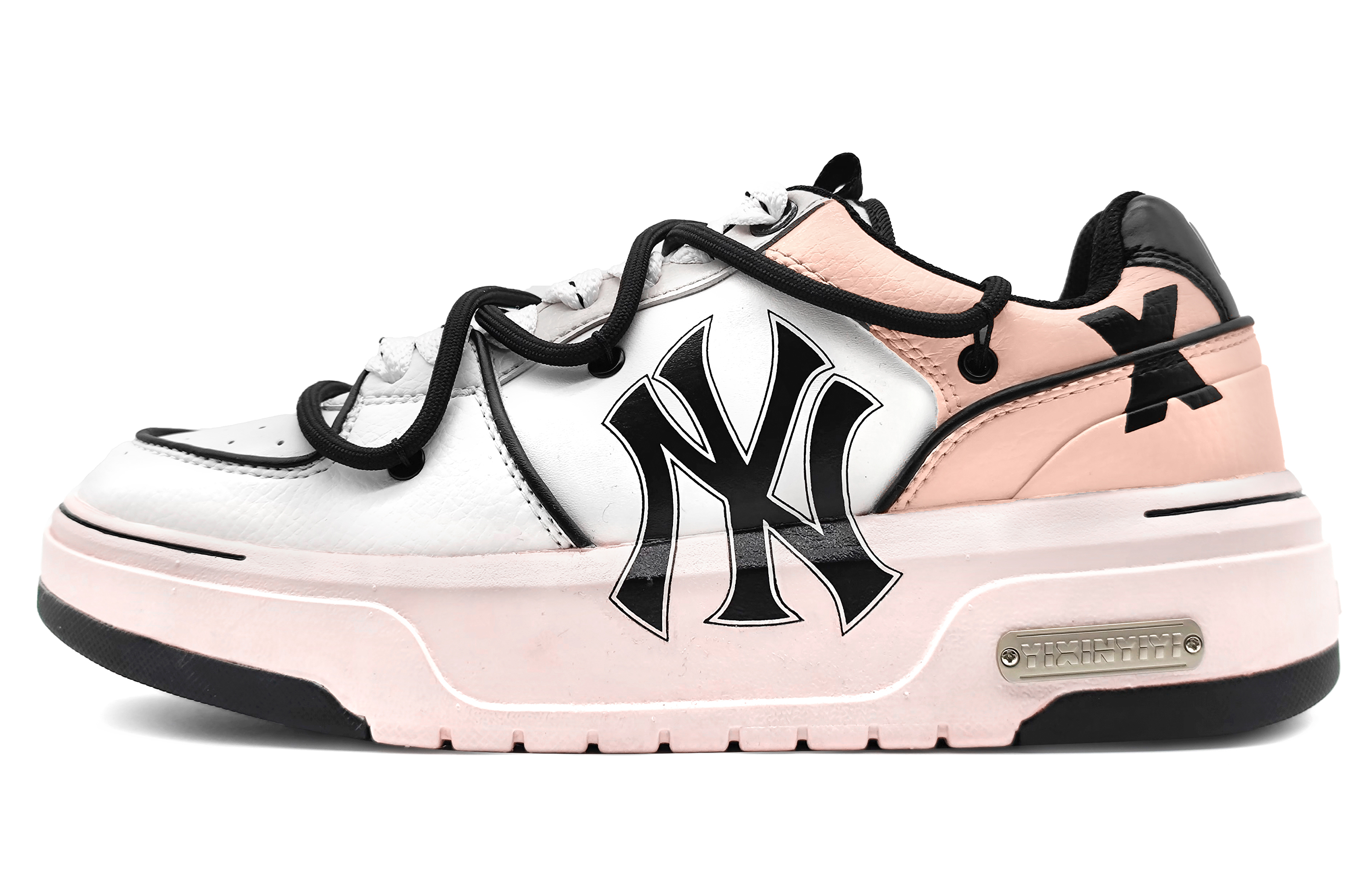 [Custom Shoes] MLB New York Yankees 'Milk Tea Cranberry' - Novelship