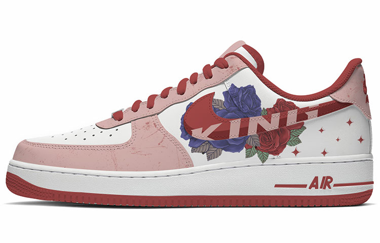 [Custom Shoes] Nike Air Force 1 '07 Low 'Custom Red White Stitching ...