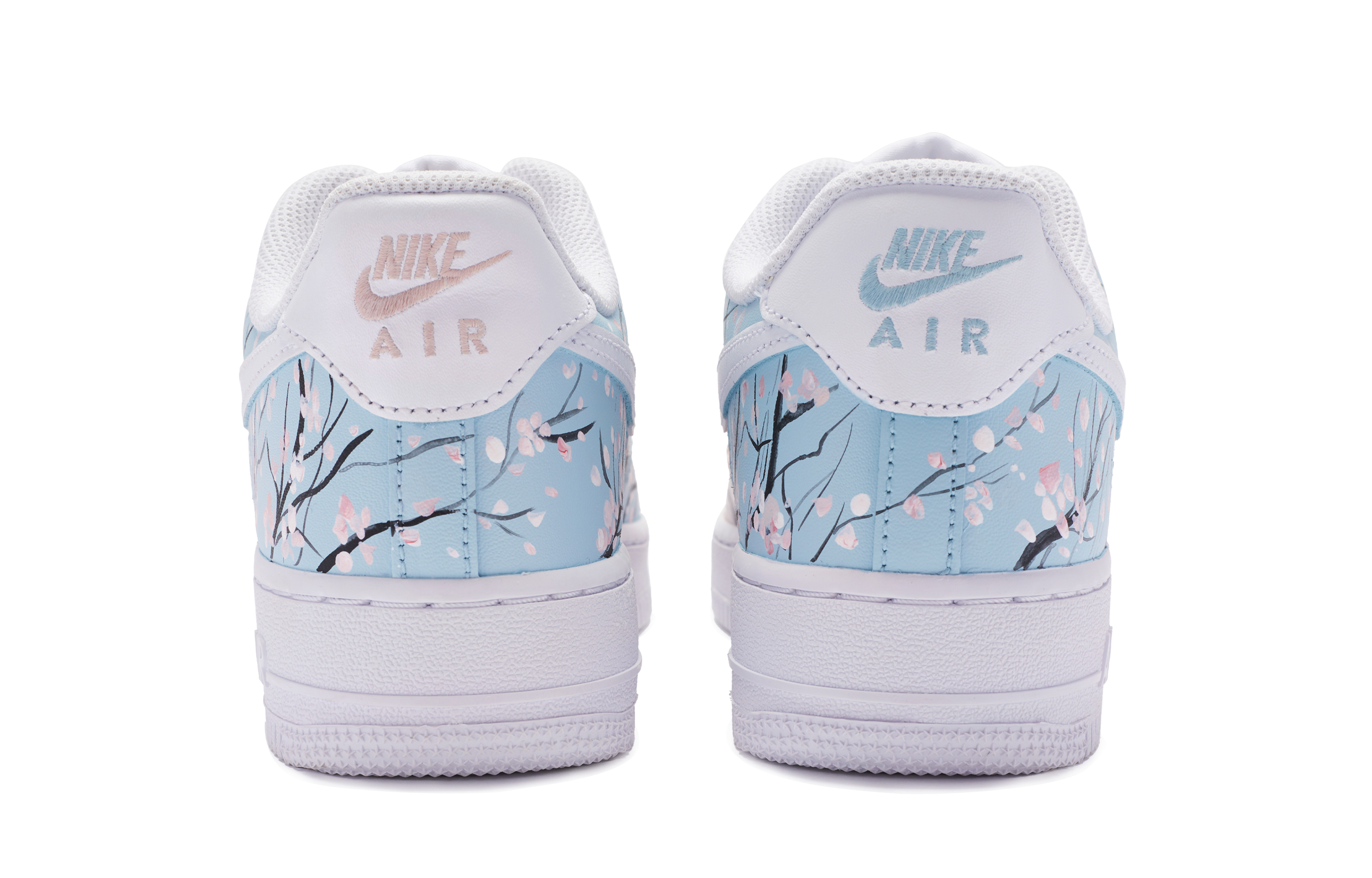 [Custom Shoes] Nike Air Force 1 Low 'Cherry Blossom Mismatched' - Novelship