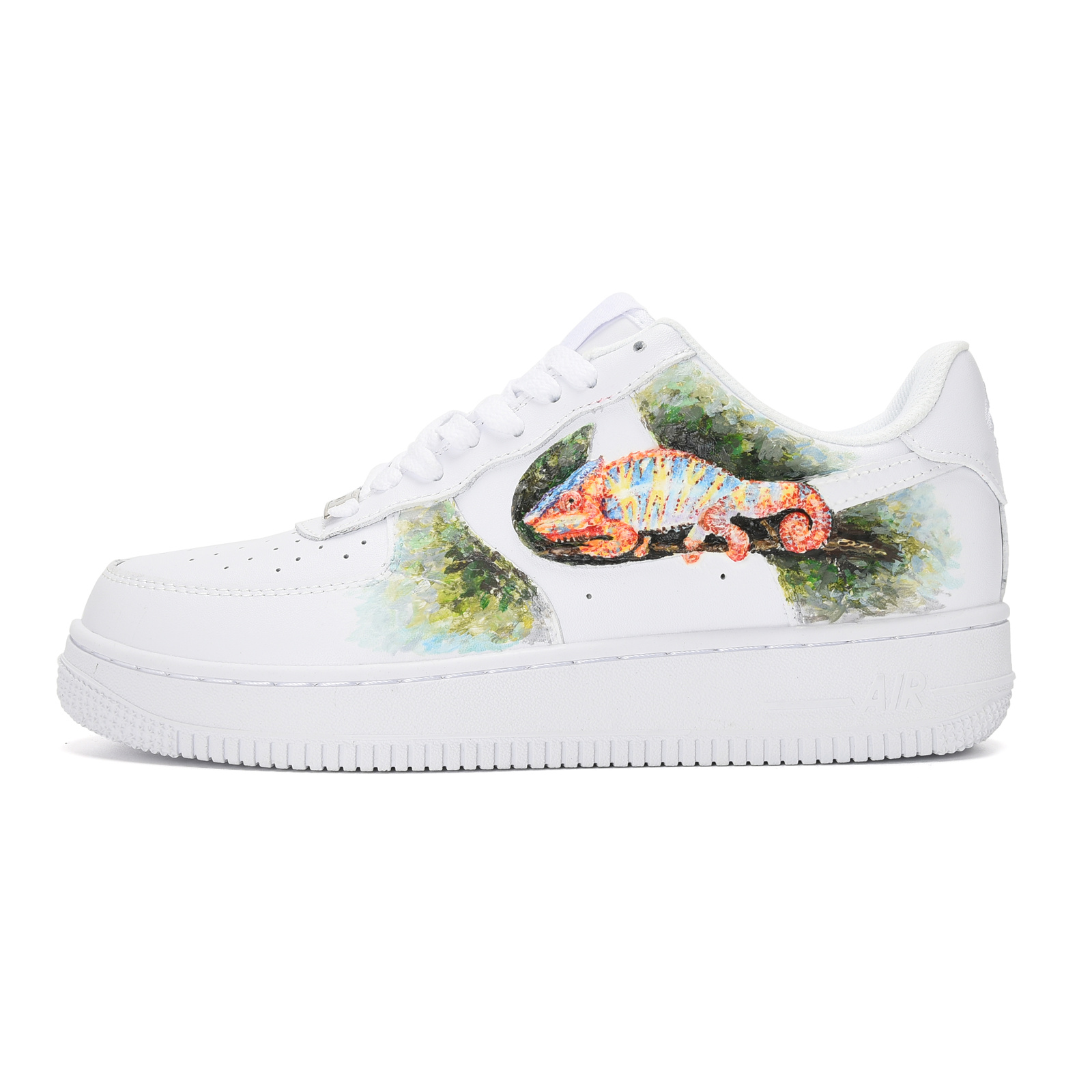 [Custom Shoes] Nike Air Force 1 Low 'Fire Lizard 3D Graffiti' - Novelship