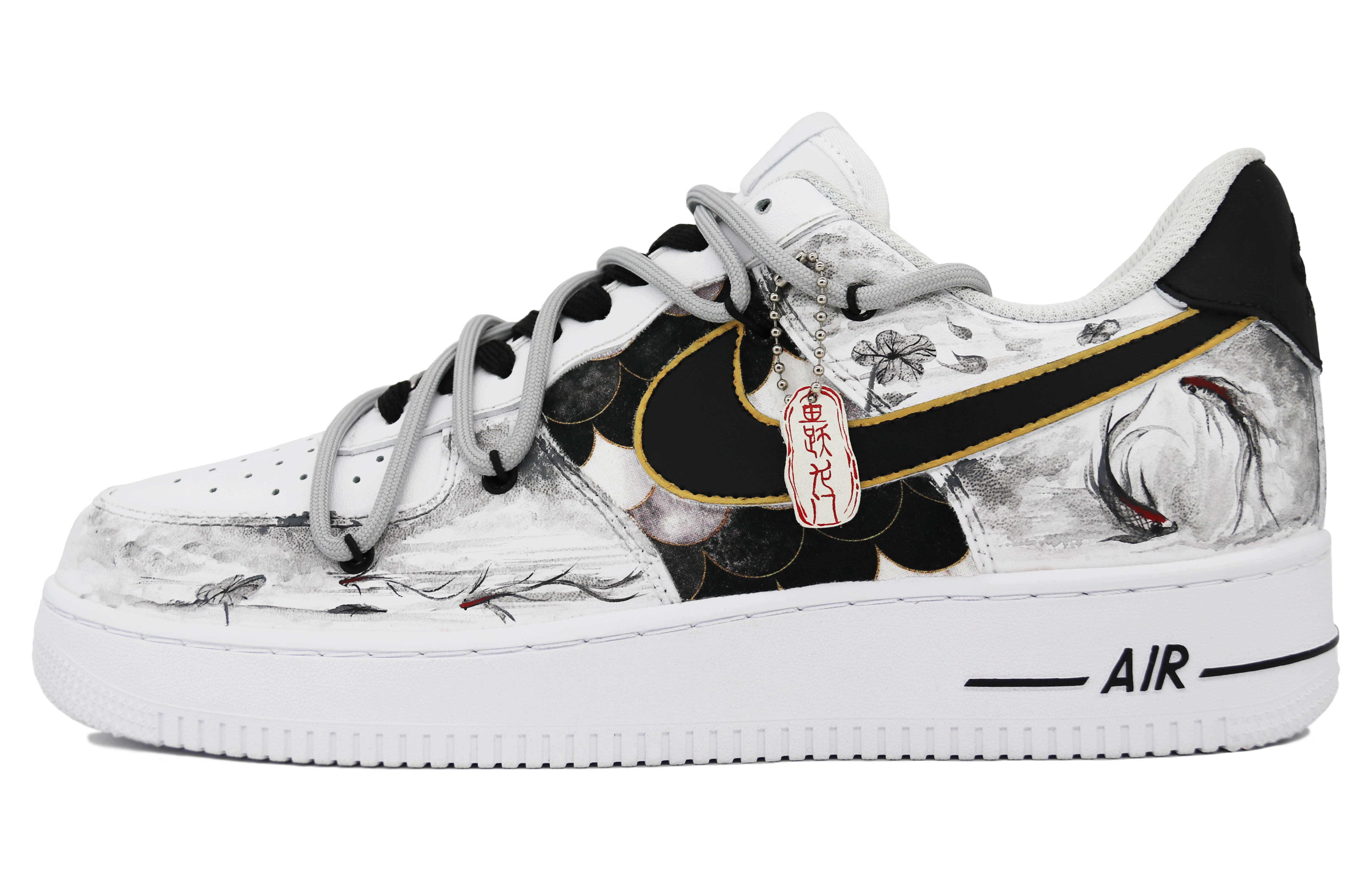 Buy [Custom Shoes] Nike Air Force 1 Low 'Ink Fish Dragon Gate' - Novelship