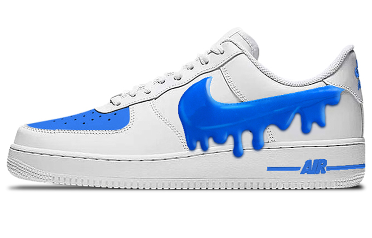 [Custom Shoes] Nike Air Force 1 Low 'Midnight Blue' - Novelship