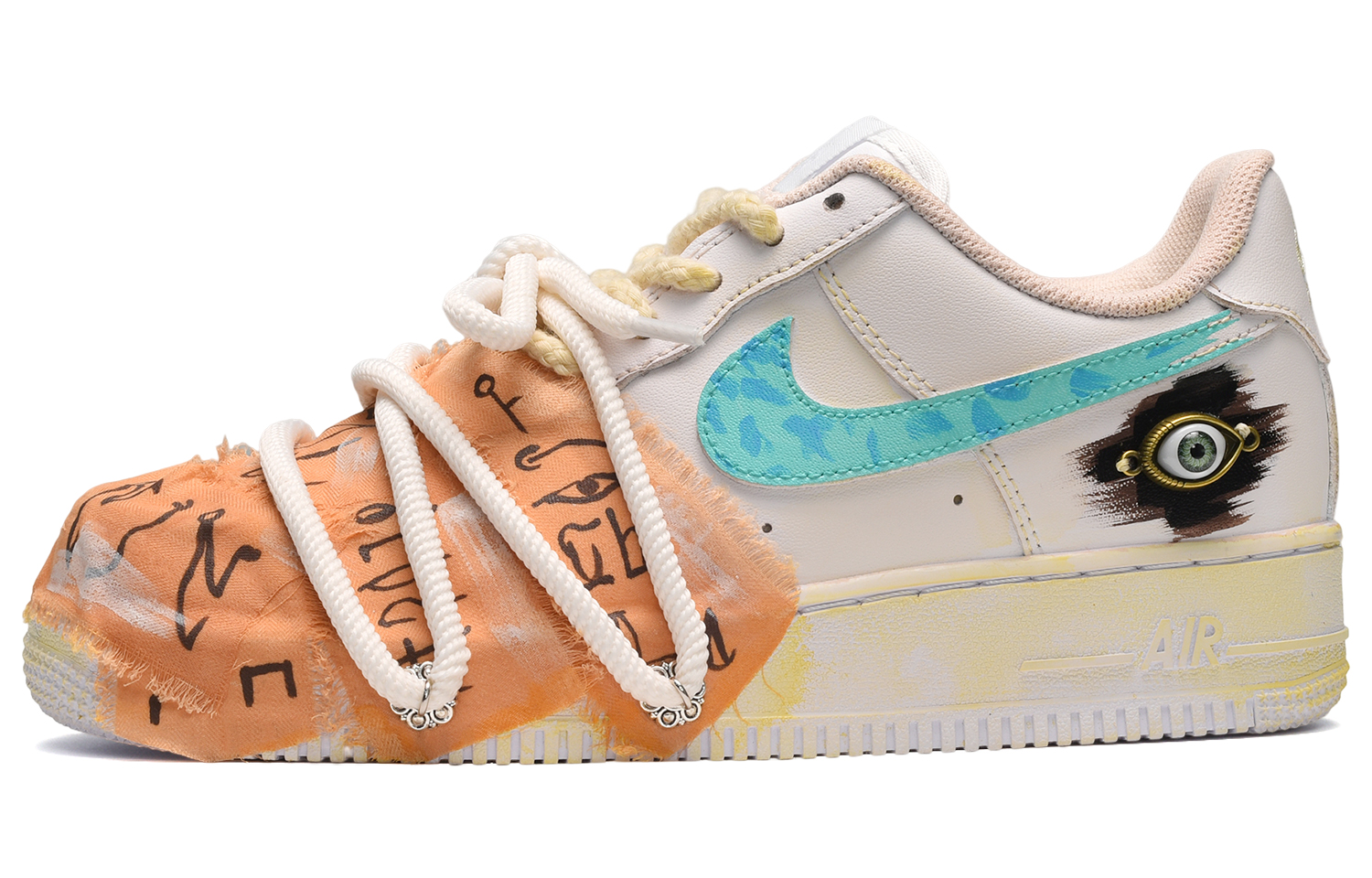 Buy [Custom Shoes] Nike Air Force 1 Low 'Mummy's Curse Blue White ...