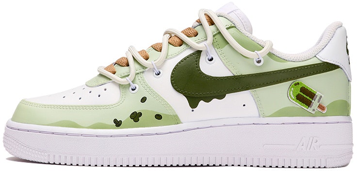 [Custom Shoes] Nike Air Force 1 Low 'Mung Bean Ice Cream' - Novelship