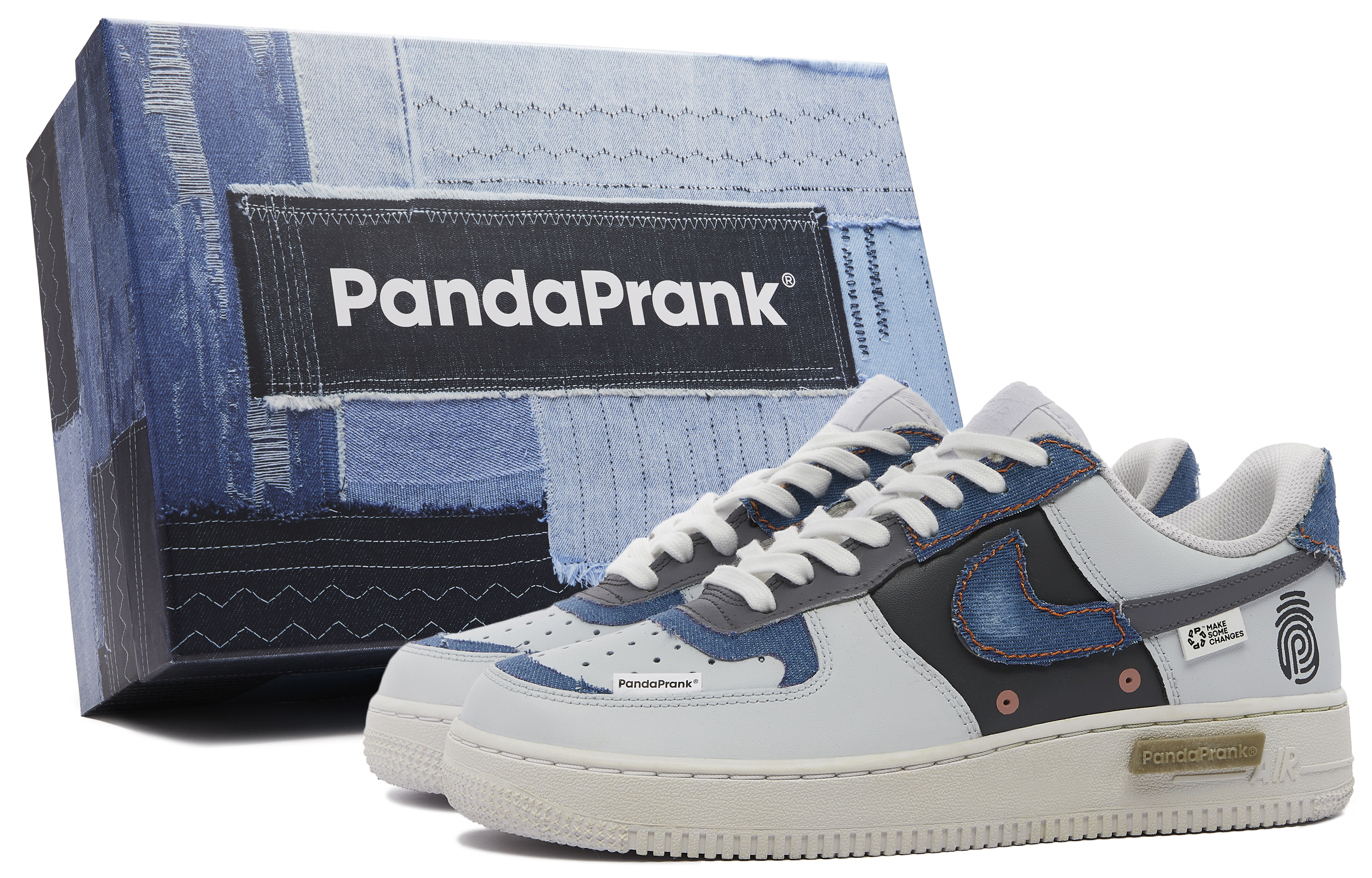 Buy [Custom Shoes] Nike Air Force 1 Low 'Panda Prank - Street Markings ...