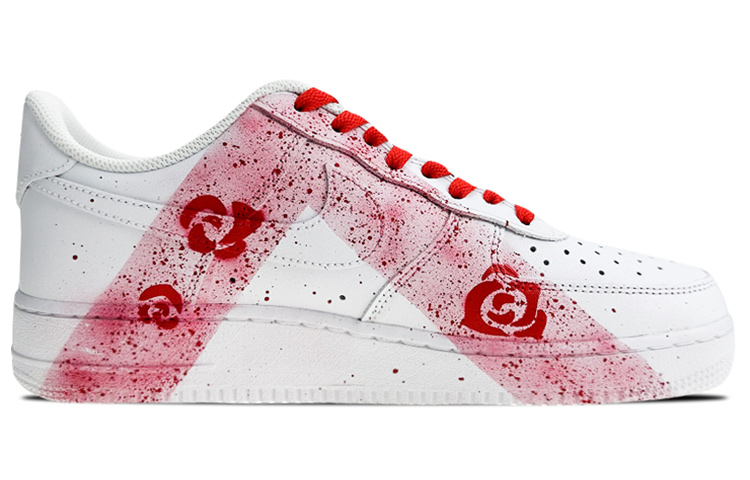 Buy [Custom Shoes] Nike Air Force 1 Low 'White Red Rose' - Novelship